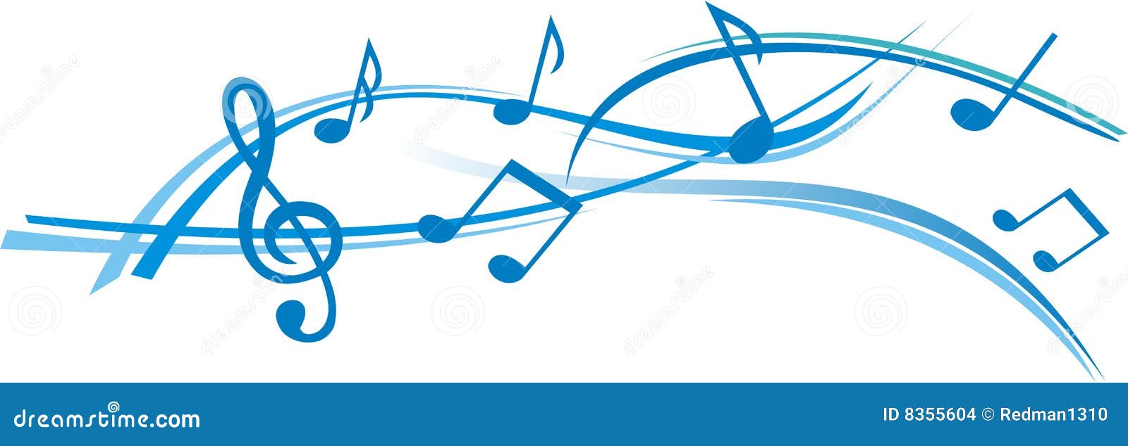 Abstract Sheet of Music with White Background Stock Vector ...