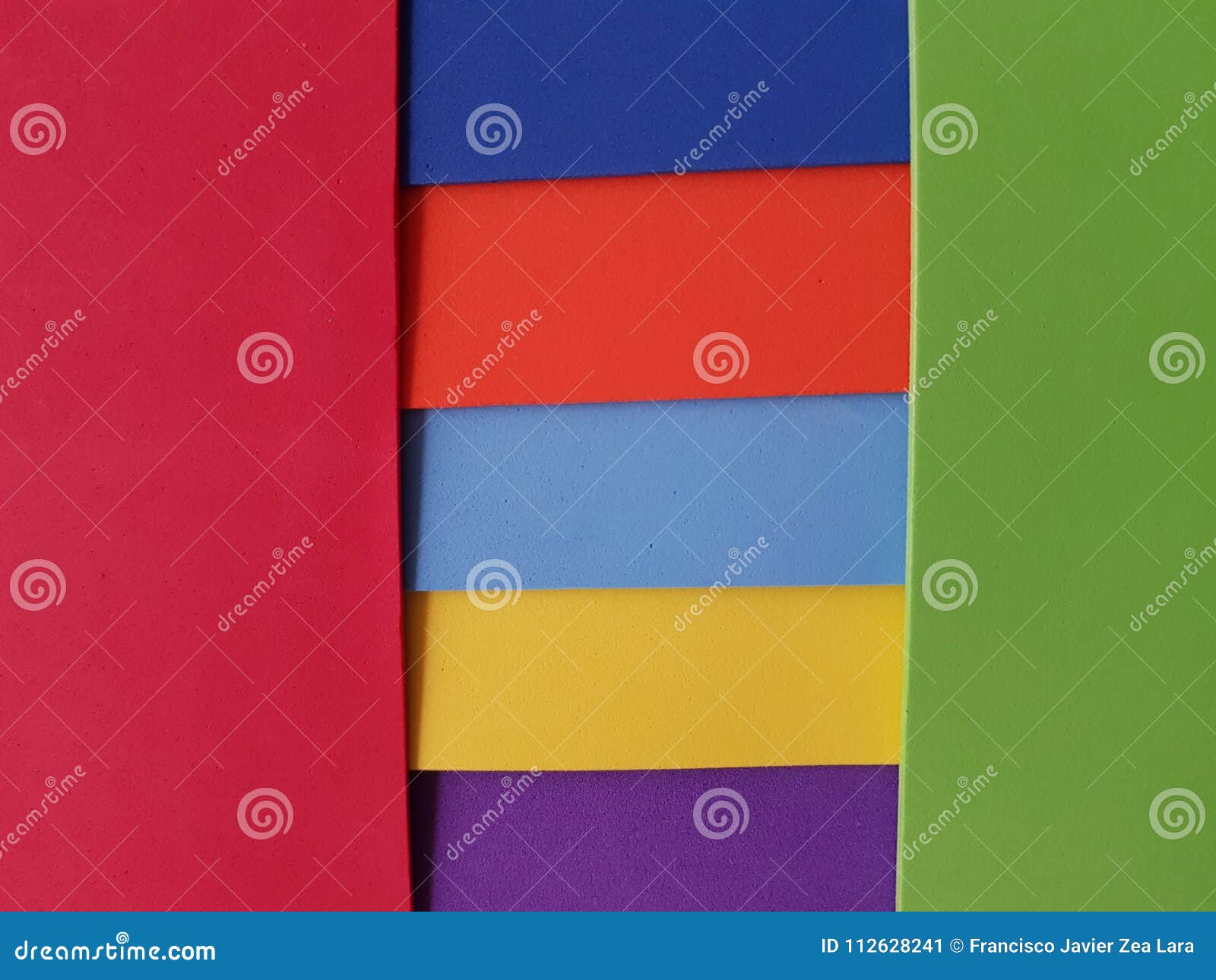 Abstract with Sheets of Foamy in Rainbow Colors, Background and Texture ...