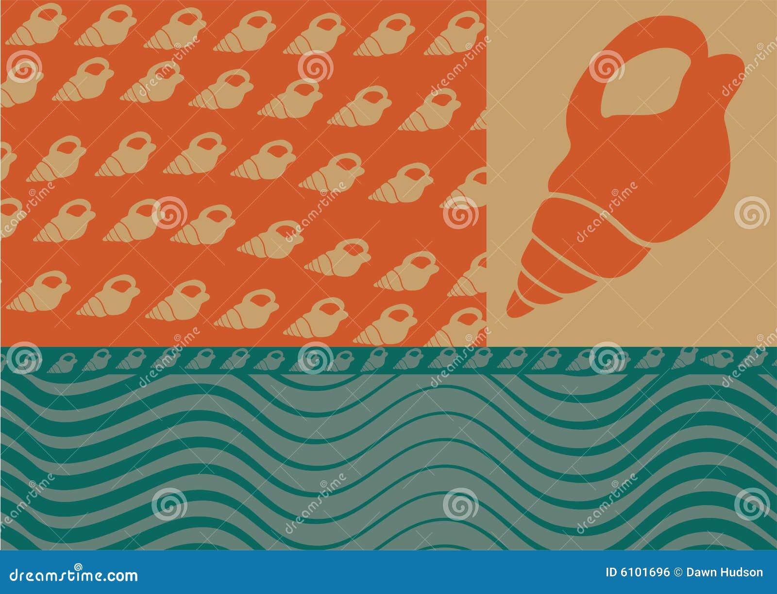 Abstract shell stock vector. Illustration of abstract - 6101696