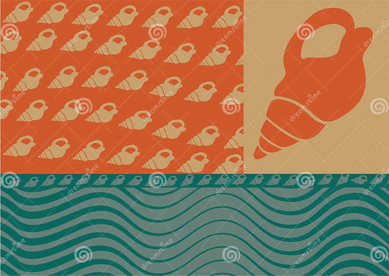 Abstract shell stock vector. Illustration of abstract - 6101696