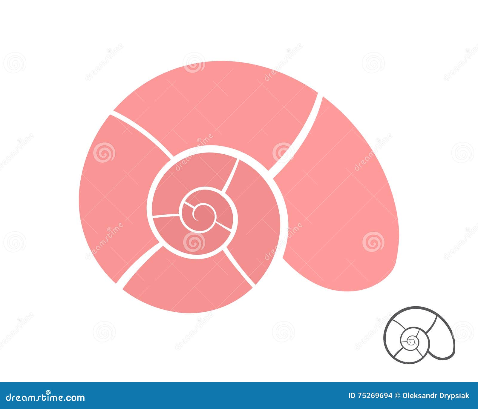 Abstract Shell Logo Design Template Stock Vector - Illustration of icon ...