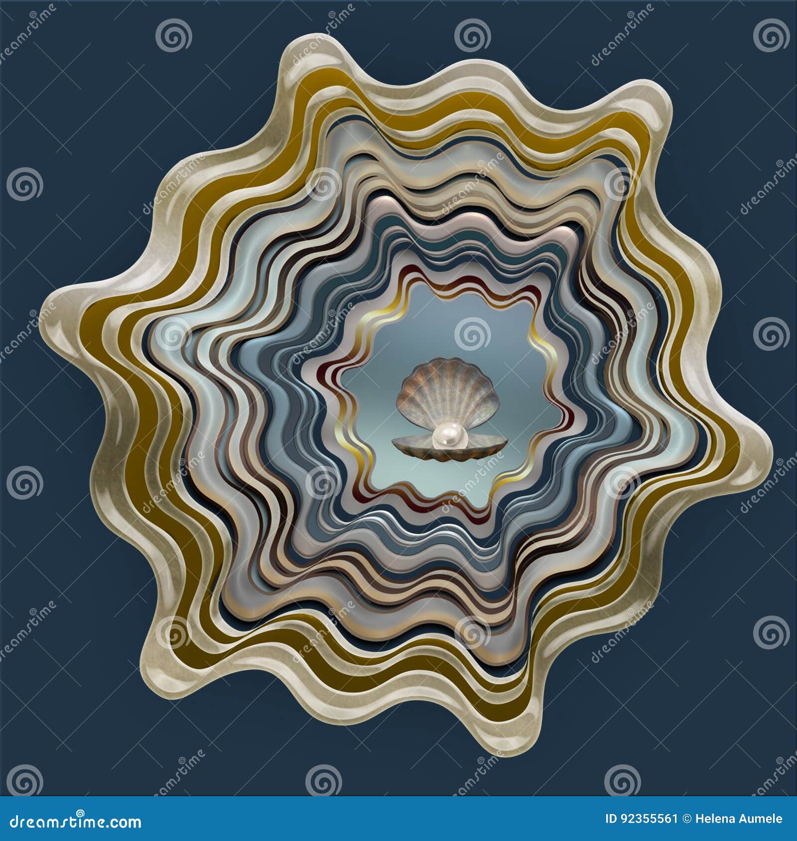 Abstract shell pattern stock illustration. Illustration of color - 92355561