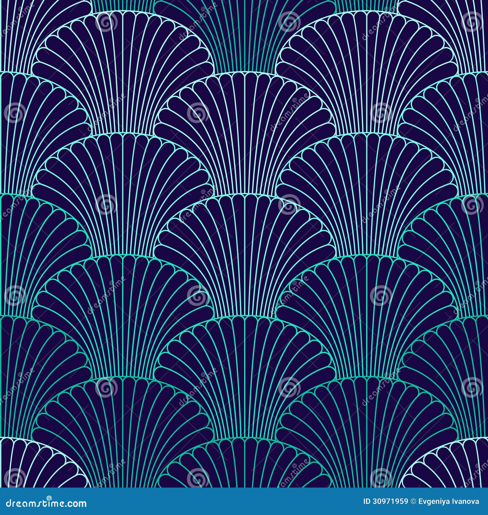 Abstract Shell Seamless Pattern Stock Illustration - Illustration of ...