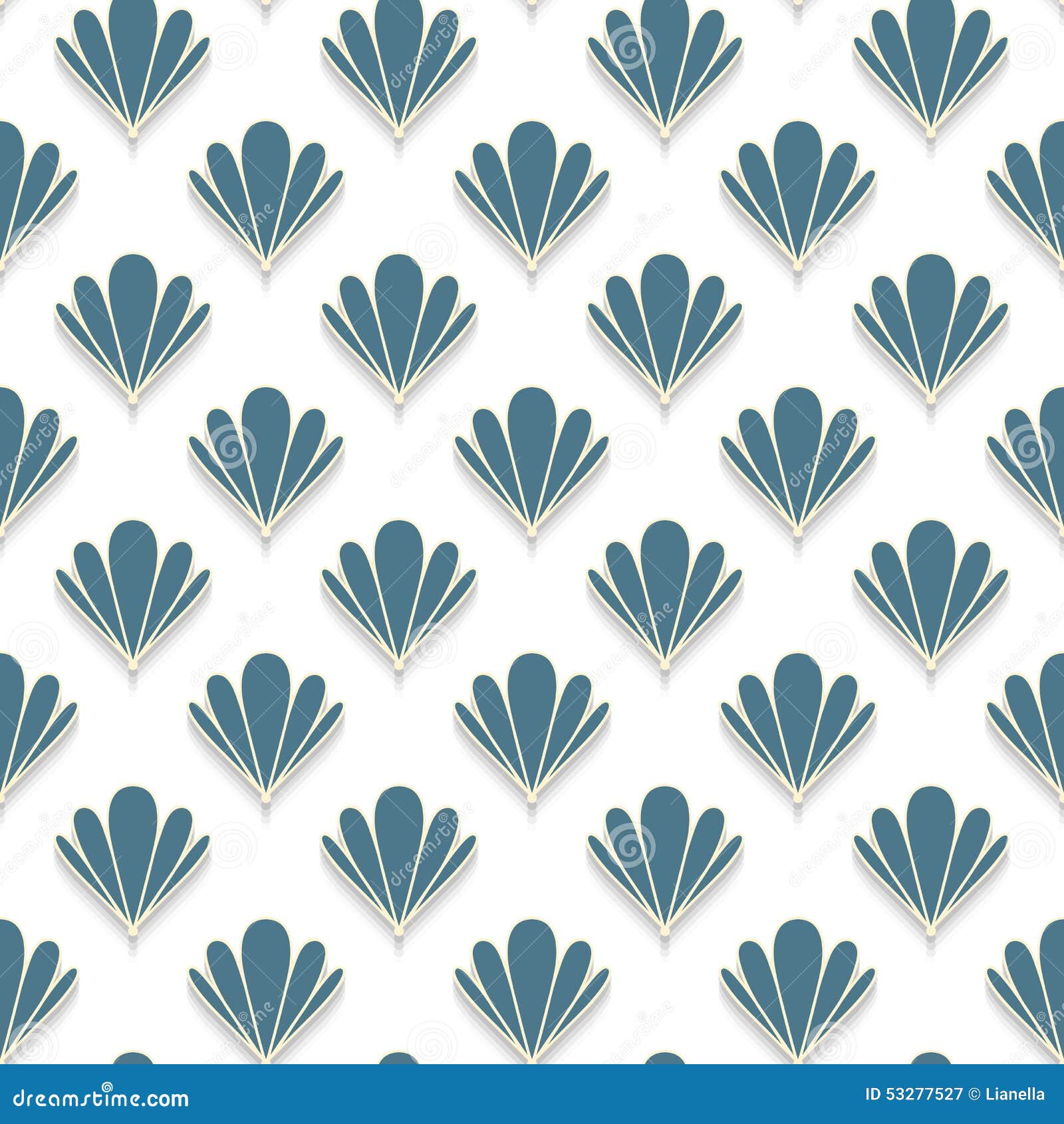 Abstract Shell Seamless Pattern Stock Vector - Illustration of abstract ...