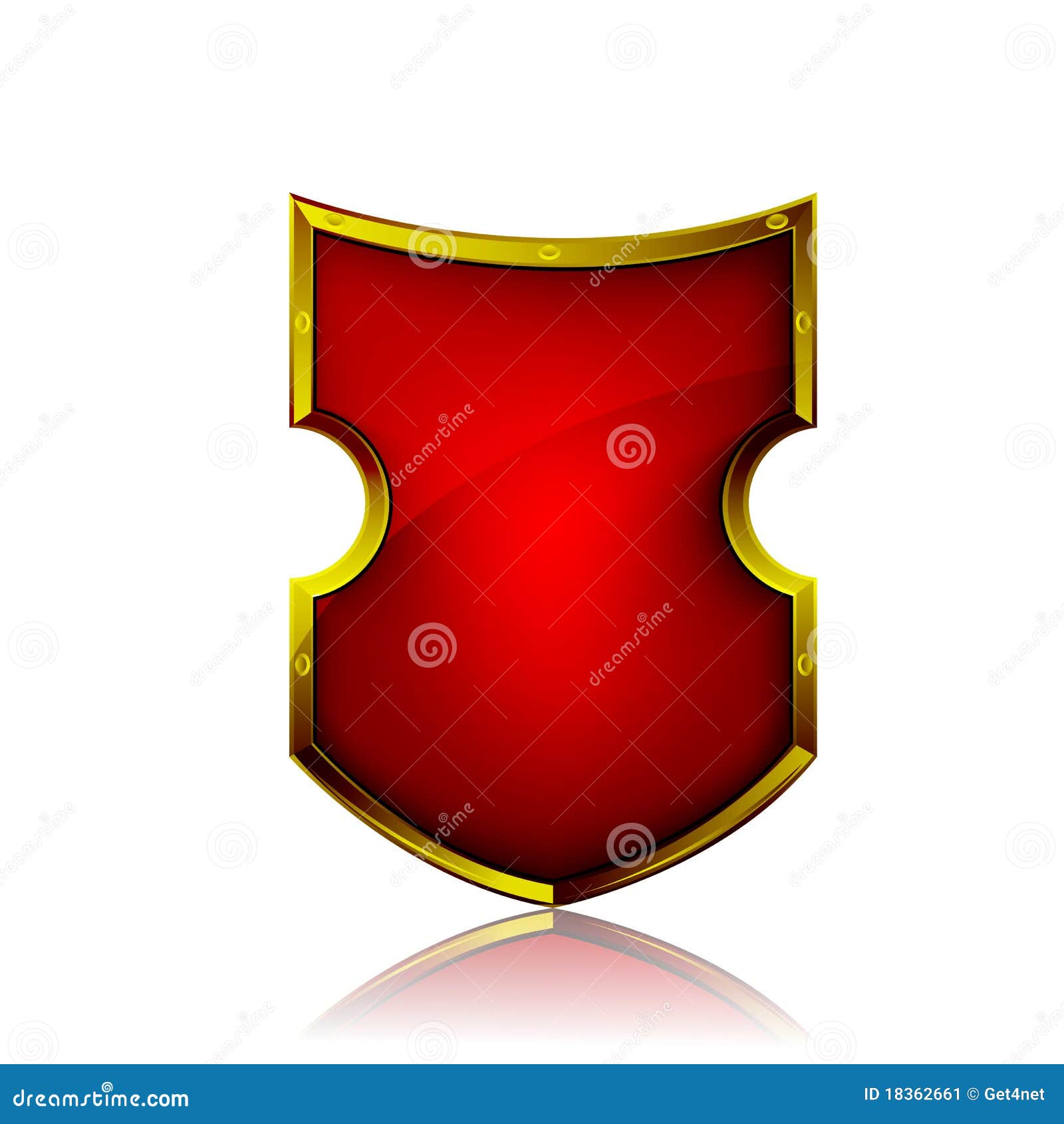 Abstract shield stock illustration. Illustration of heraldic - 18362661