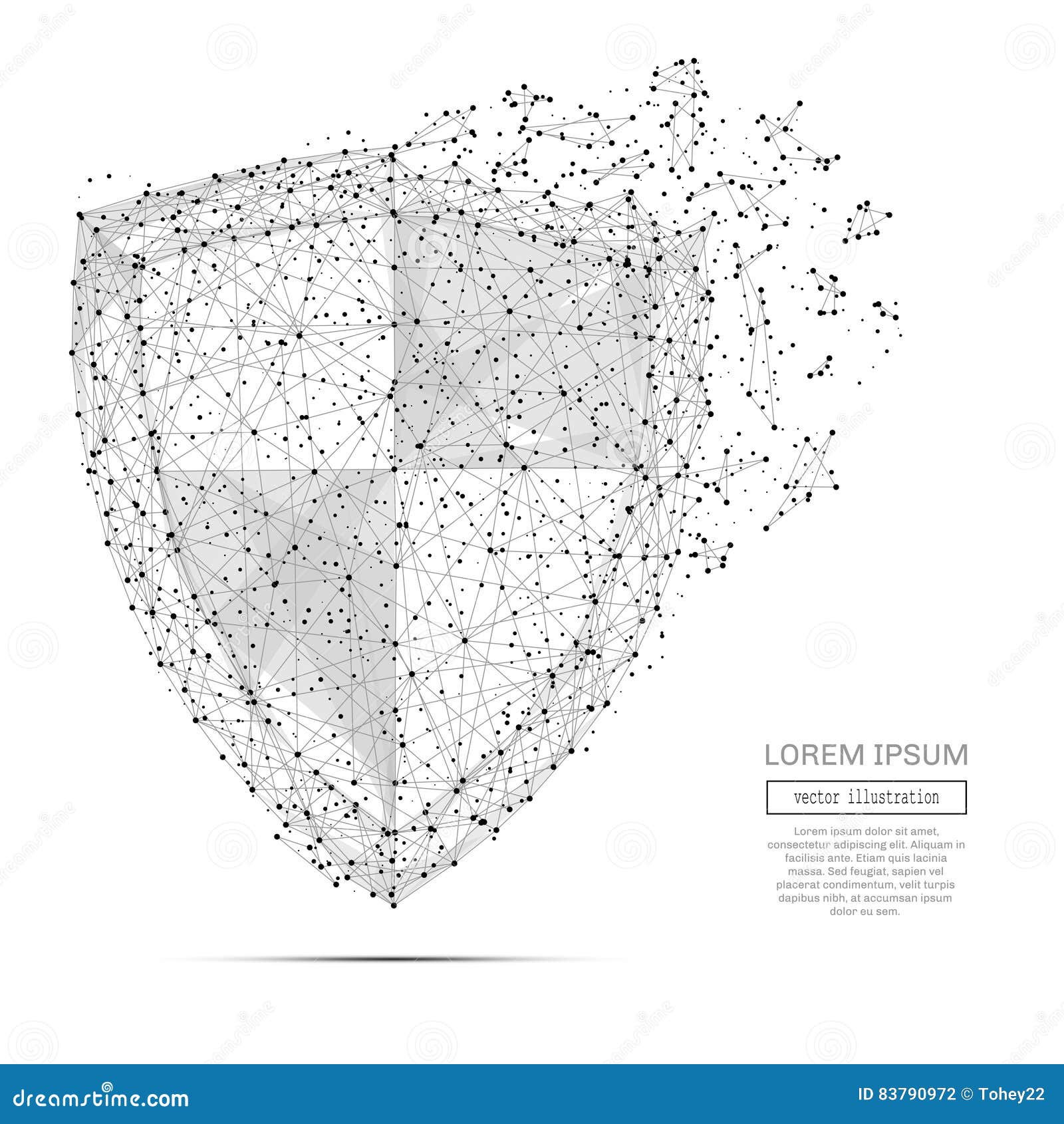 Abstract Shield Concept Gray Stock Vector - Illustration of abstract ...