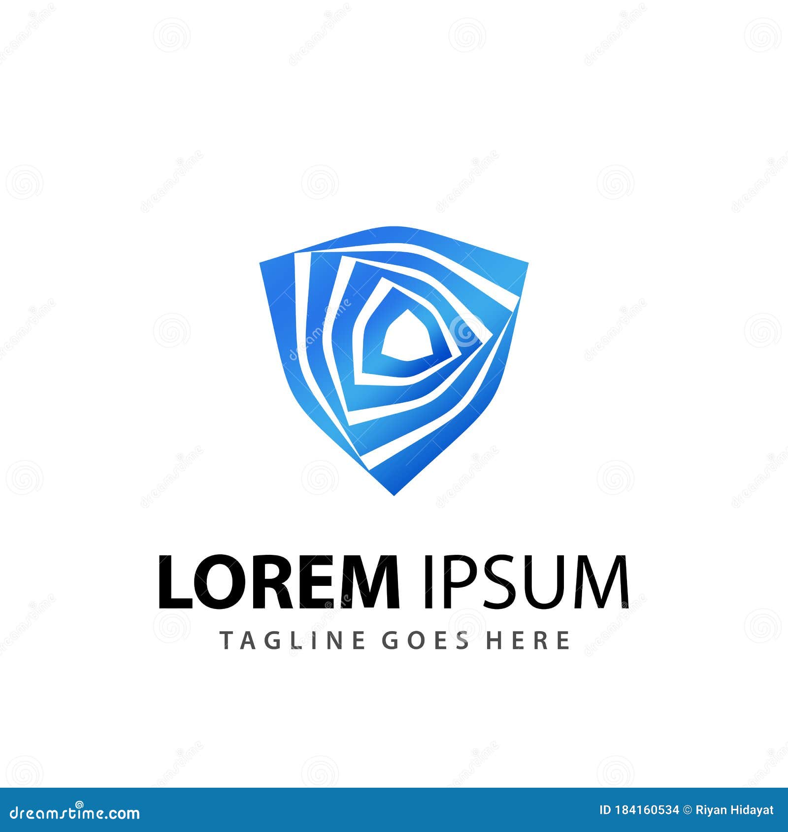 Abstract Shield Contour Company Logo Design Template Premium Vector ...