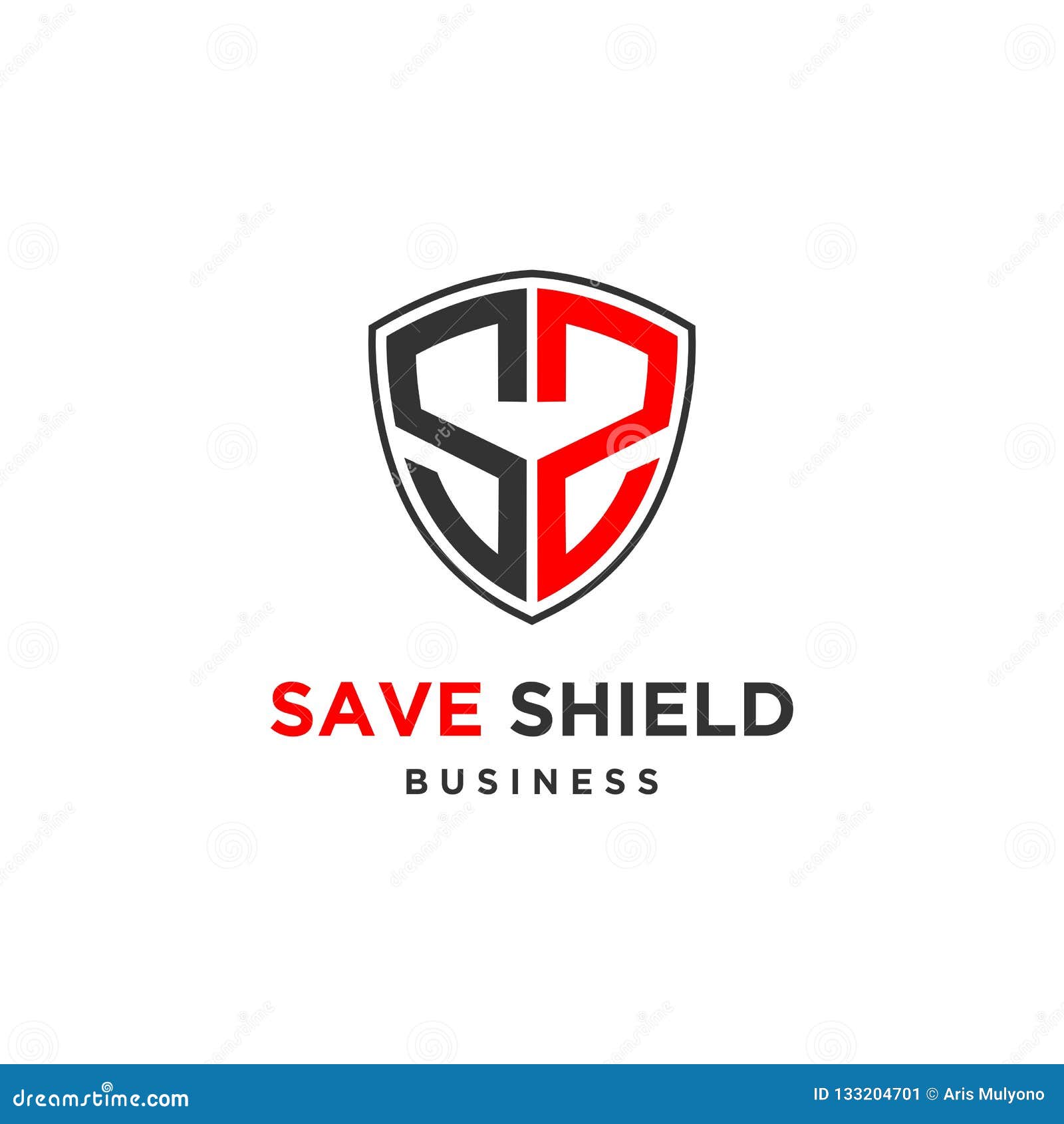 Abstract Shield Inisial SS Logo Design Inspiration Stock Illustration ...
