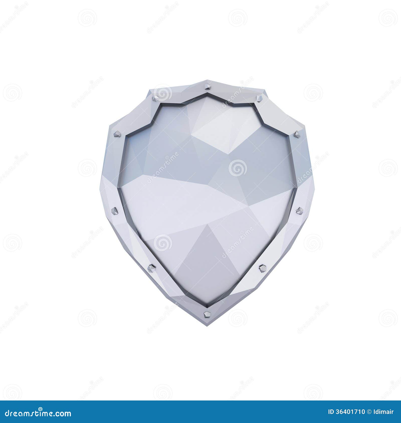 Abstract Shield Isolated. Illustration Stock Illustration ...