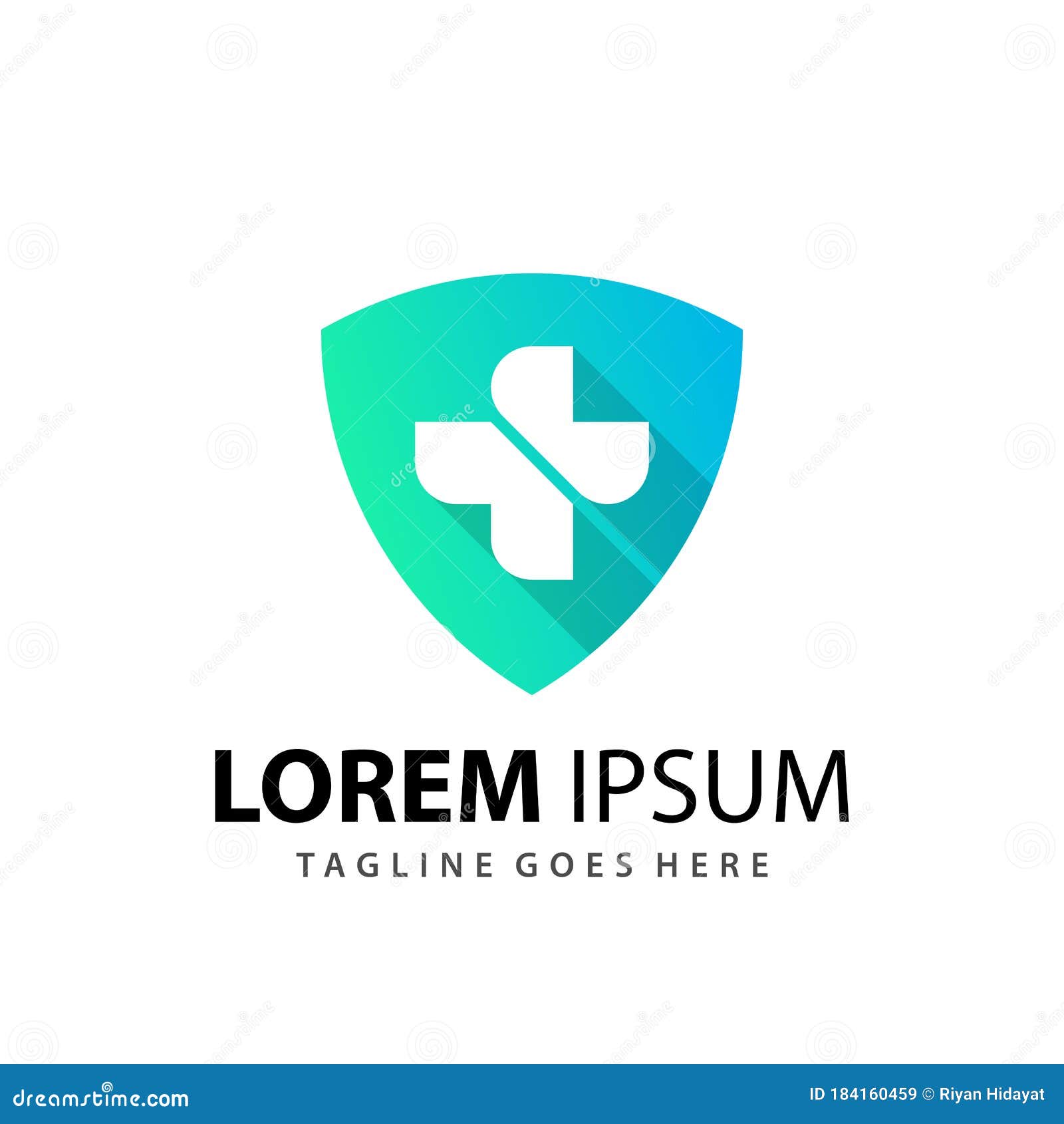 Abstract Shield Medical Logo Design Template Premium Vector Stock ...