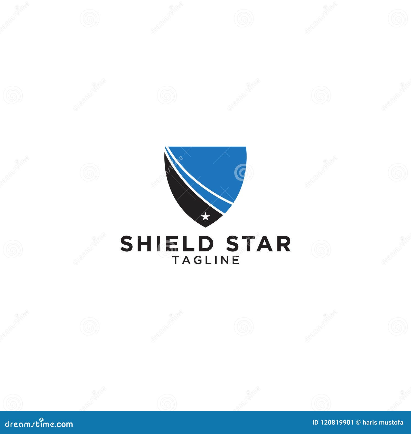 Abstract Shield and Star Graphic Design Stock Vector - Illustration of ...