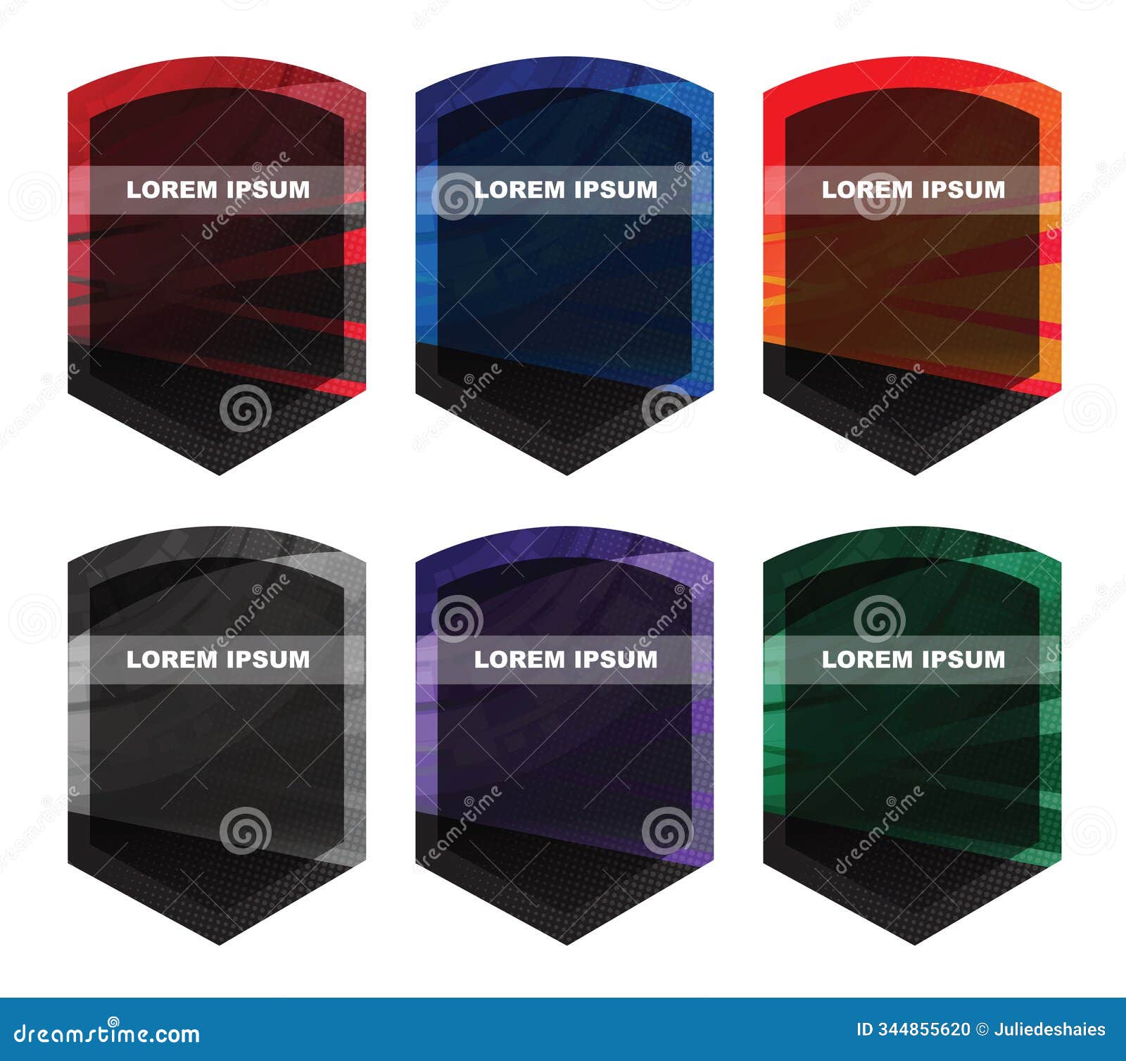 Abstract Shield Techno Frame Border Icon Graphic Design Stock Vector ...