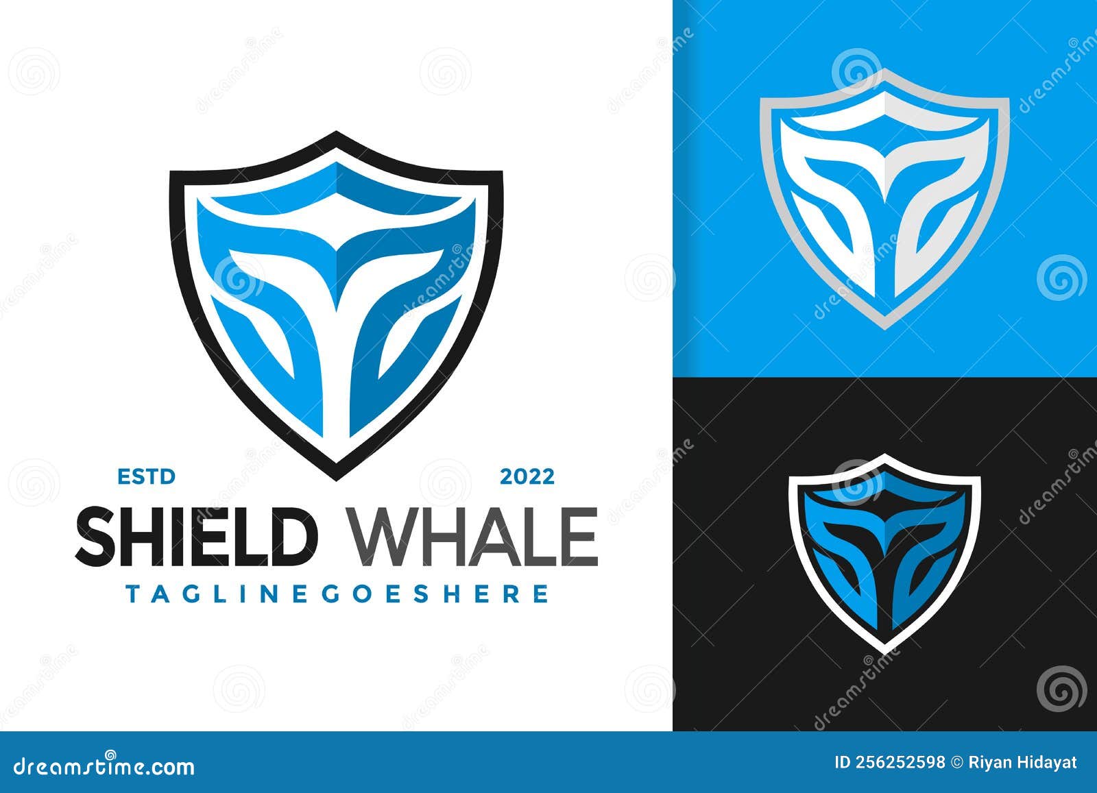 Abstract Shield Whale Logo Design, Brand Identity Logos Vector, Modern ...