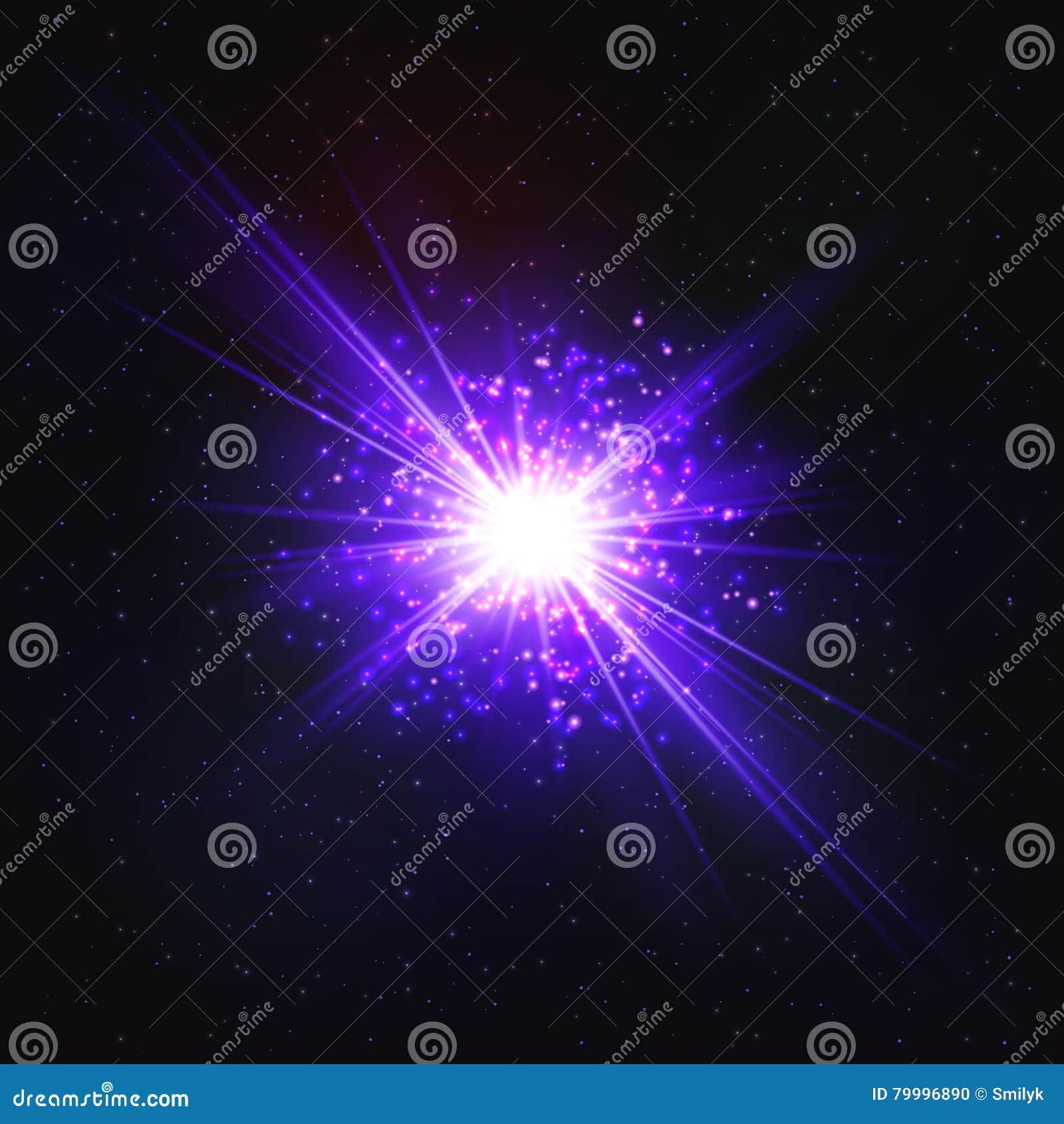 Flash Or Star Light Effect On Transparent Background. Golden Glowing ...