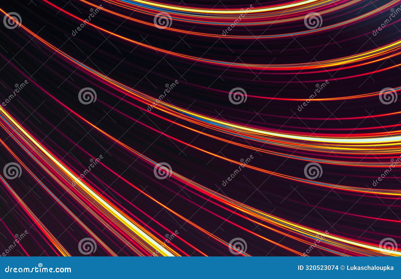 Abstract Shine Wave Line on Dark Background. Simple, Big Data ...