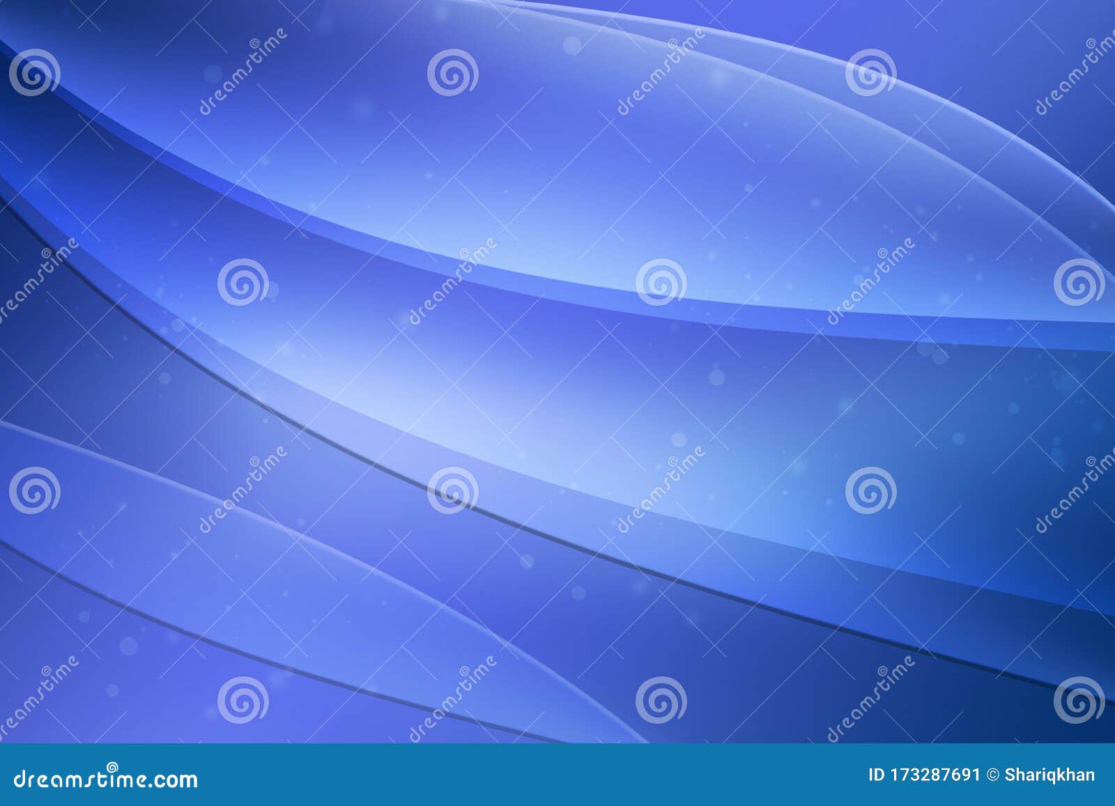 Abstract Shining Blue Background with Curves Stock Vector ...