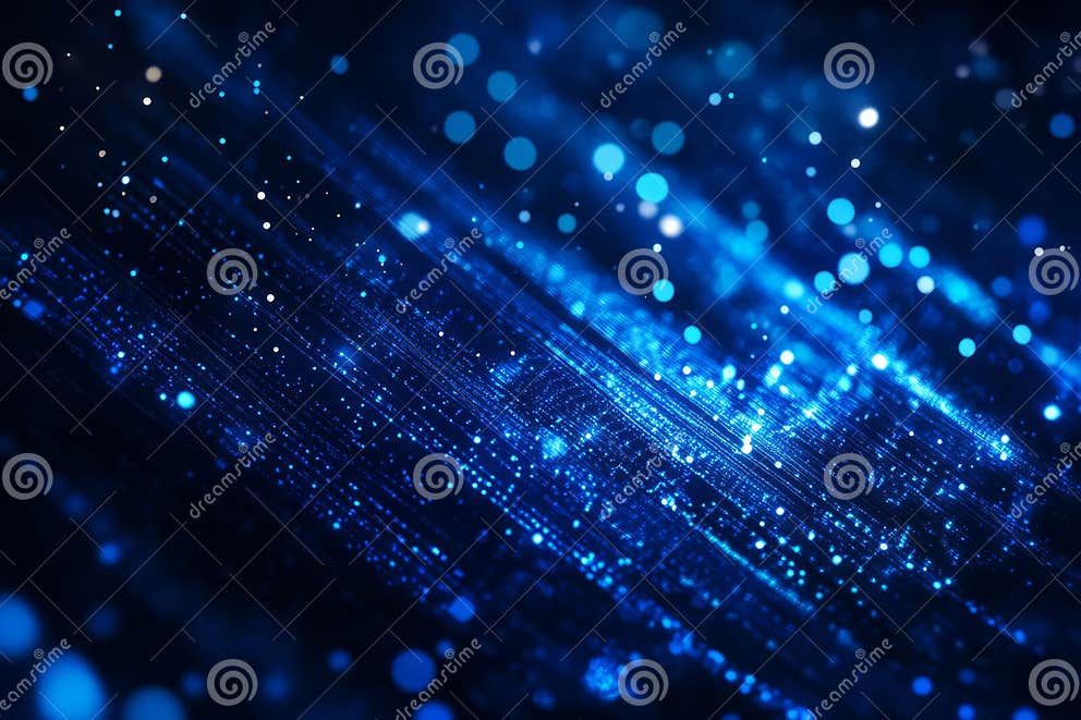 Abstract Blue Light Dots, High-tech Digital Background Stock Image - Image of abstract, circular ...