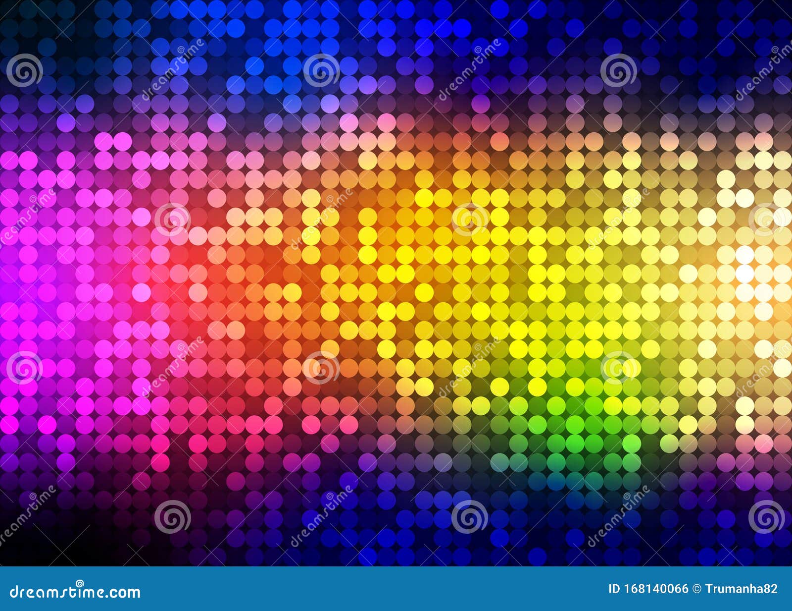 Abstract Seamless Shiny Dots Pattern in Colorful Background Stock ...