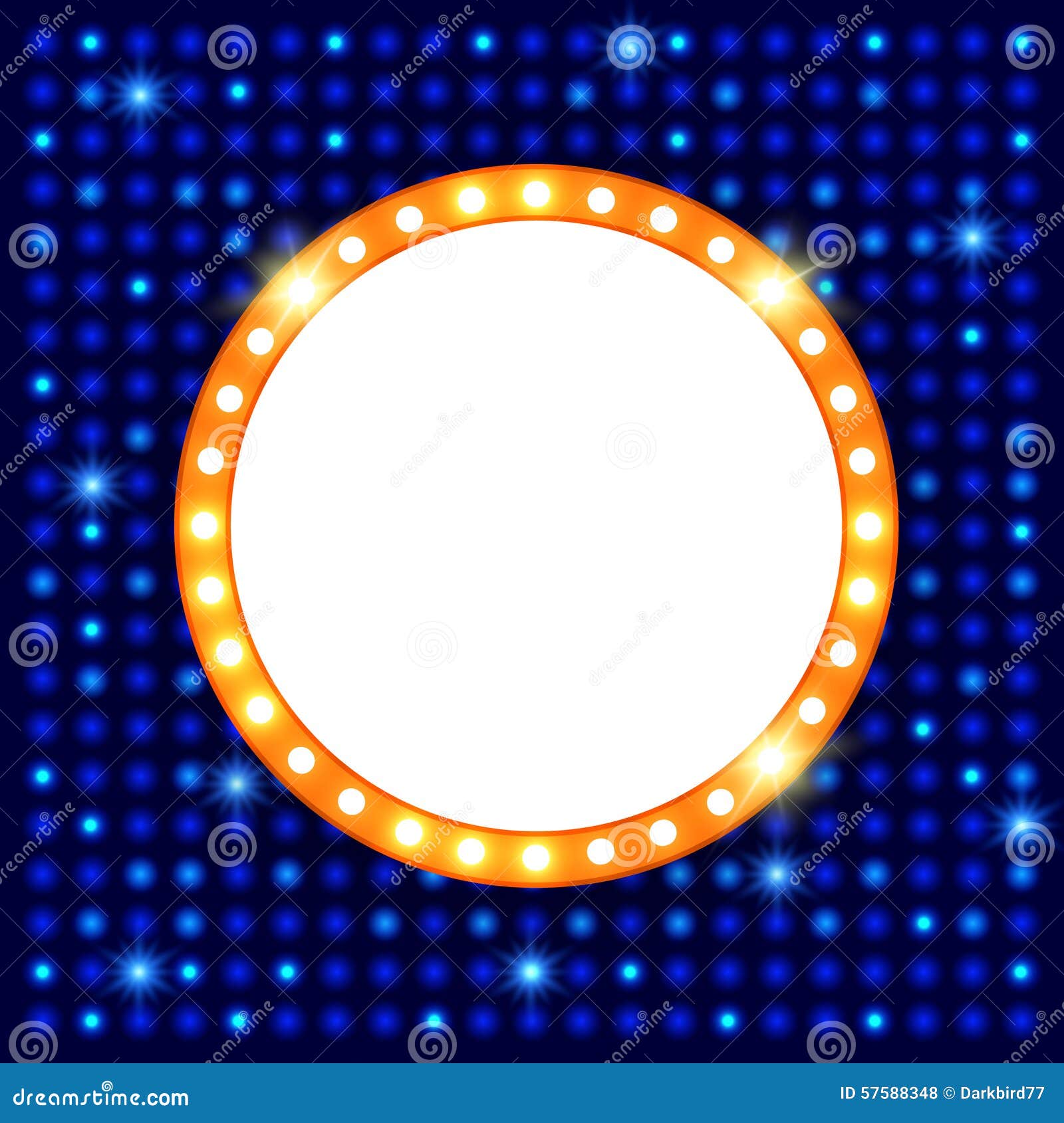 Abstract Shining Retro Light Banner Stock Illustration - Illustration ...