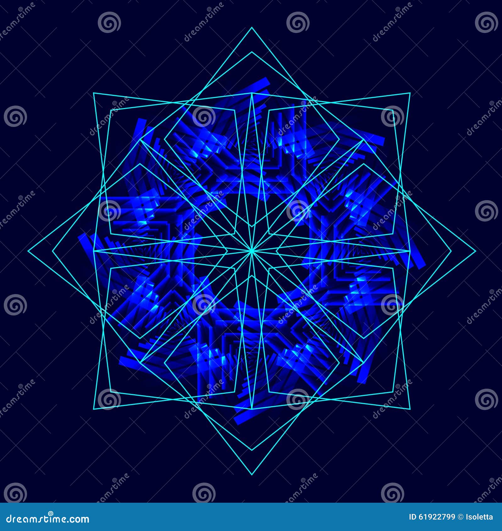 Abstract shining shape. stock vector. Illustration of creative - 61922799