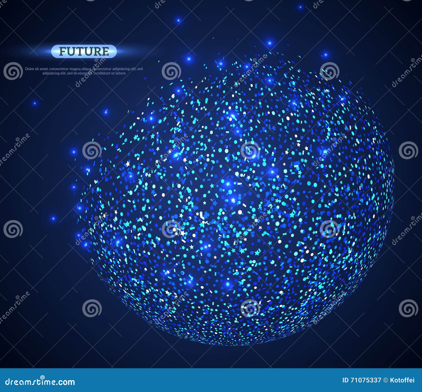 Abstract Shining Vector Sphere Stock Vector - Illustration of isolated ...