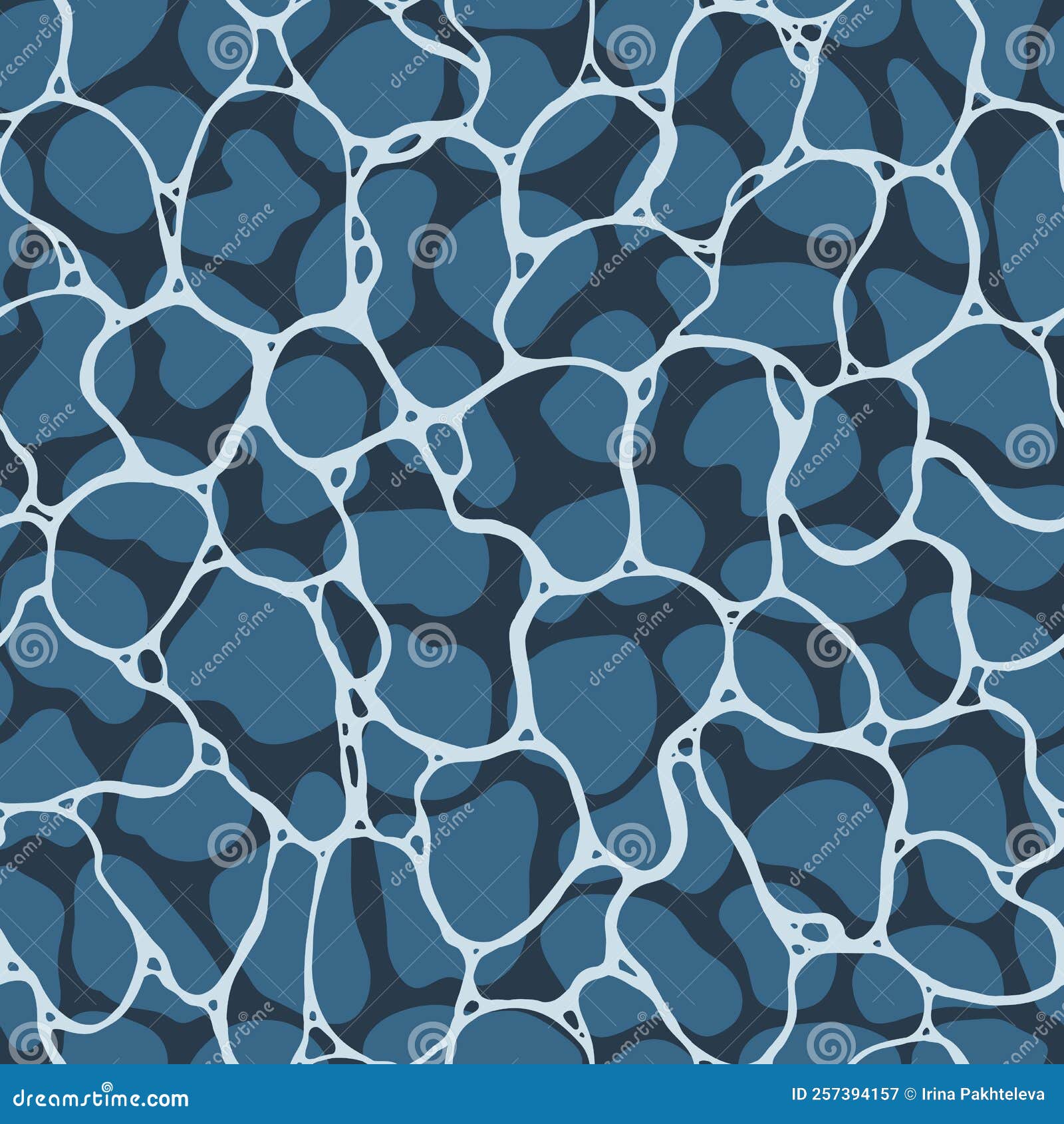 Abstract Shining Water. Surface Seamless Pattern. Vector Sea Ripple ...