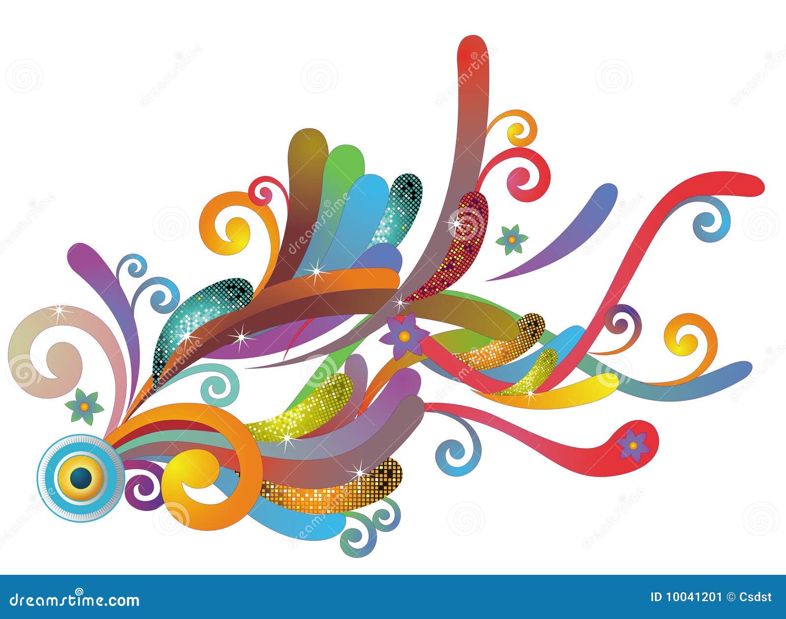 Shinning Flow Pattern Vector Illustration | CartoonDealer.com #10041270