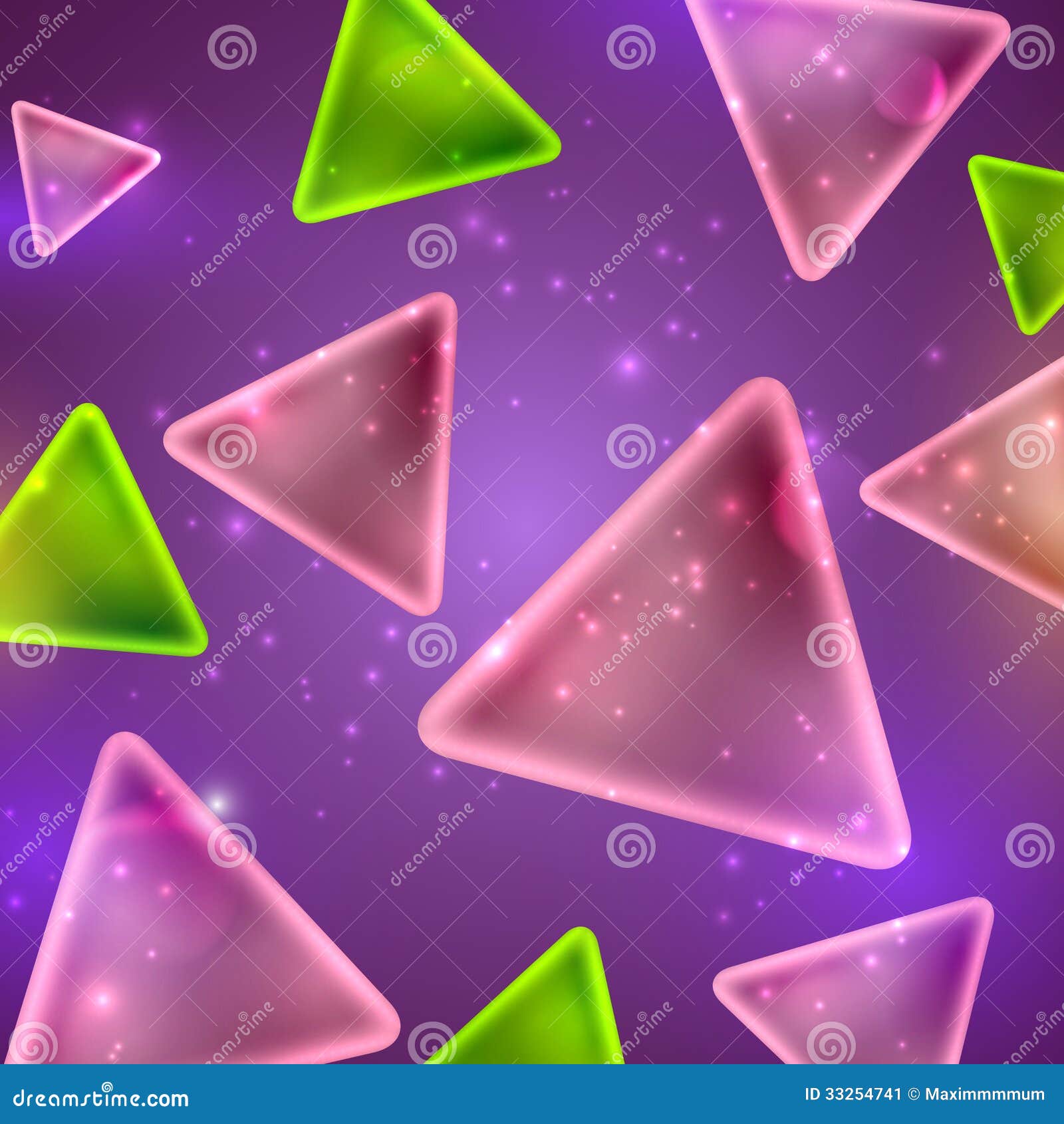 Abstract Shiny Background with Triangle Shapes Stock Illustration ...