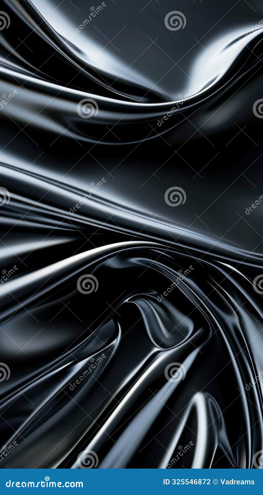 Abstract Shiny Black Metal Background with Curved Lines Stock Photo ...