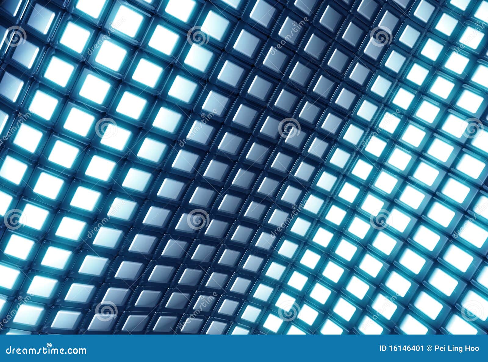 Abstract Shiny Blue Square Pattern Stock Illustration - Illustration of ...