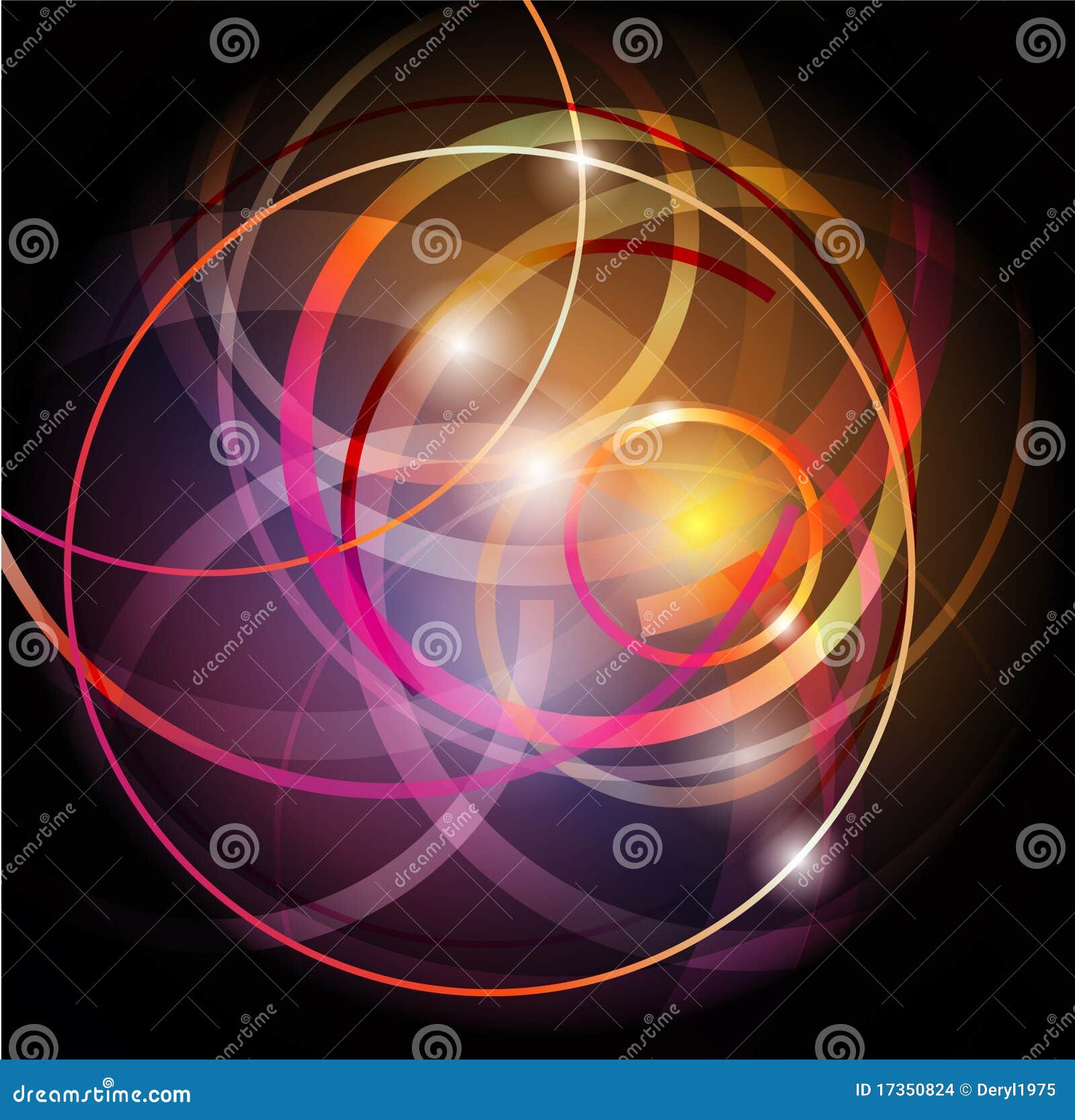 Abstract Shiny Circle Background Stock Illustration - Illustration of ...