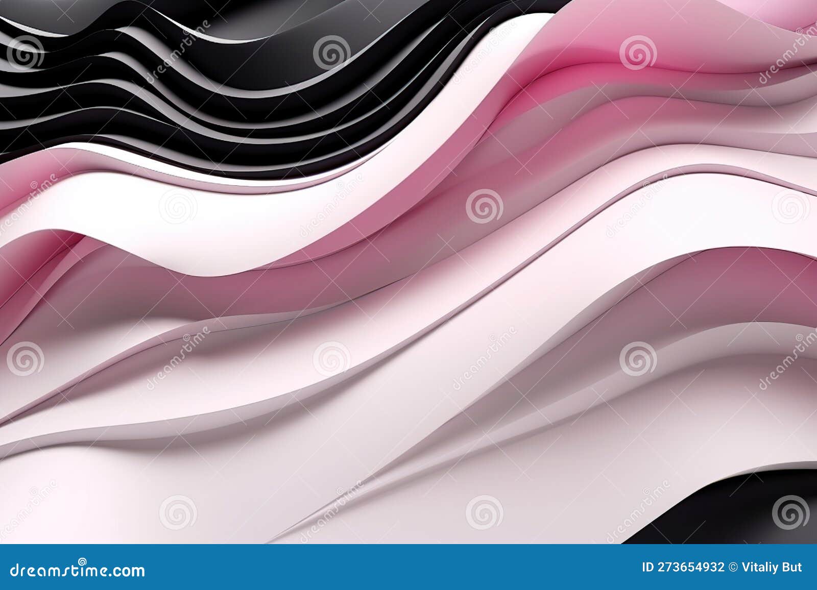 Black Pink White Abstract Wave Fabric Texture Made with Generative AI ...