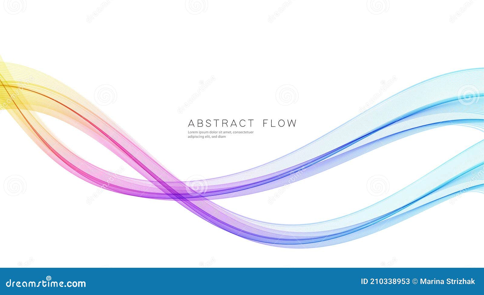 Abstract Shiny Color Spectrum Wave Design Element Stock Vector ...
