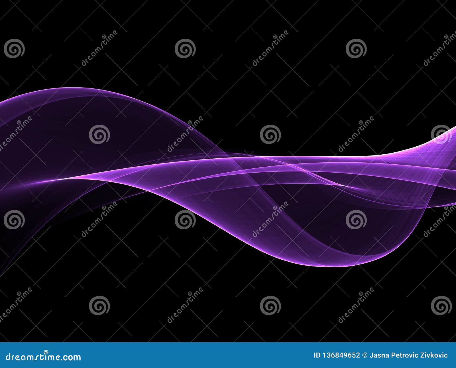 Abstract Shiny Color Violet Wave Design Element Stock Illustration ...
