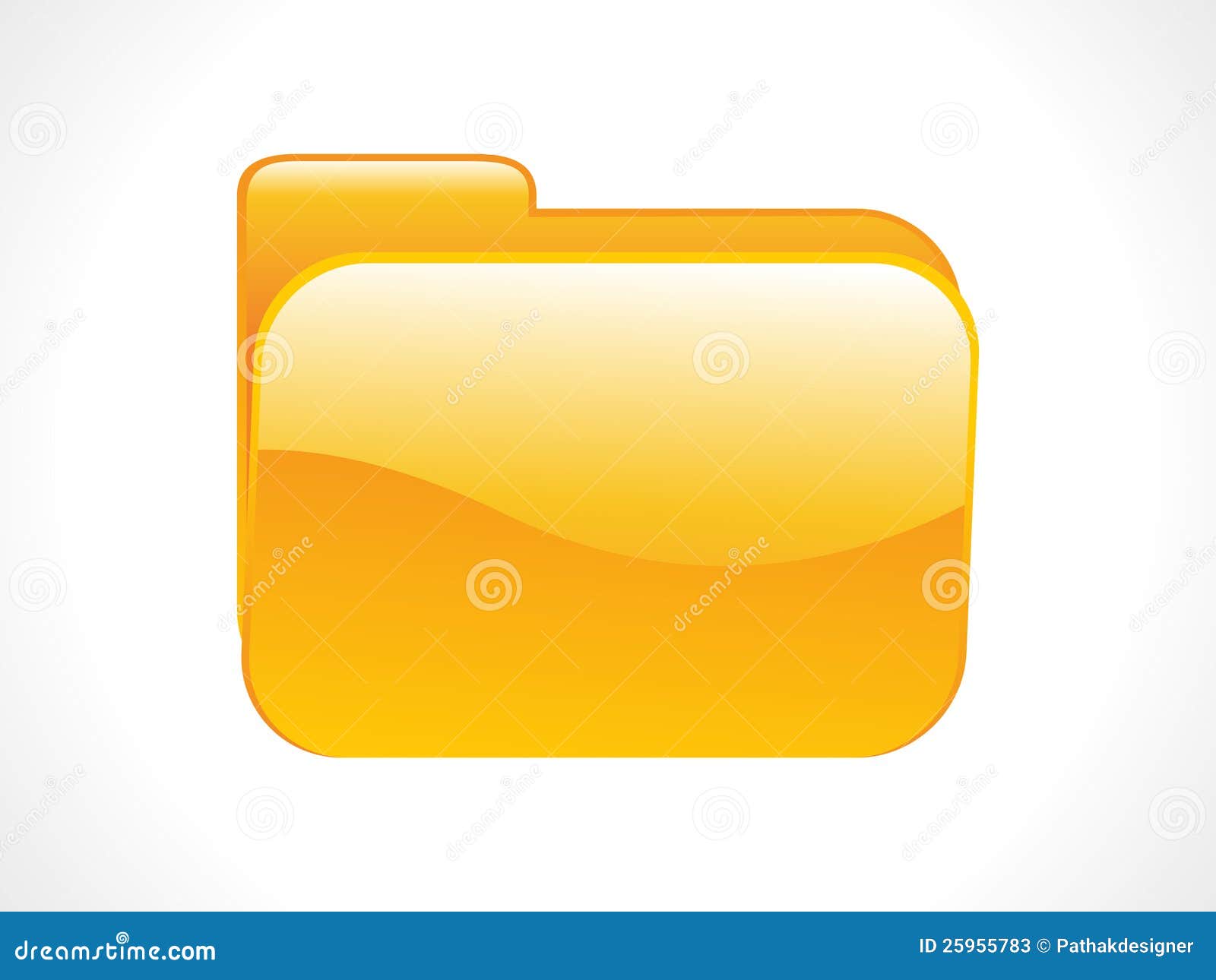 Abstract shiny folder icon stock vector. Illustration of design - 25955783