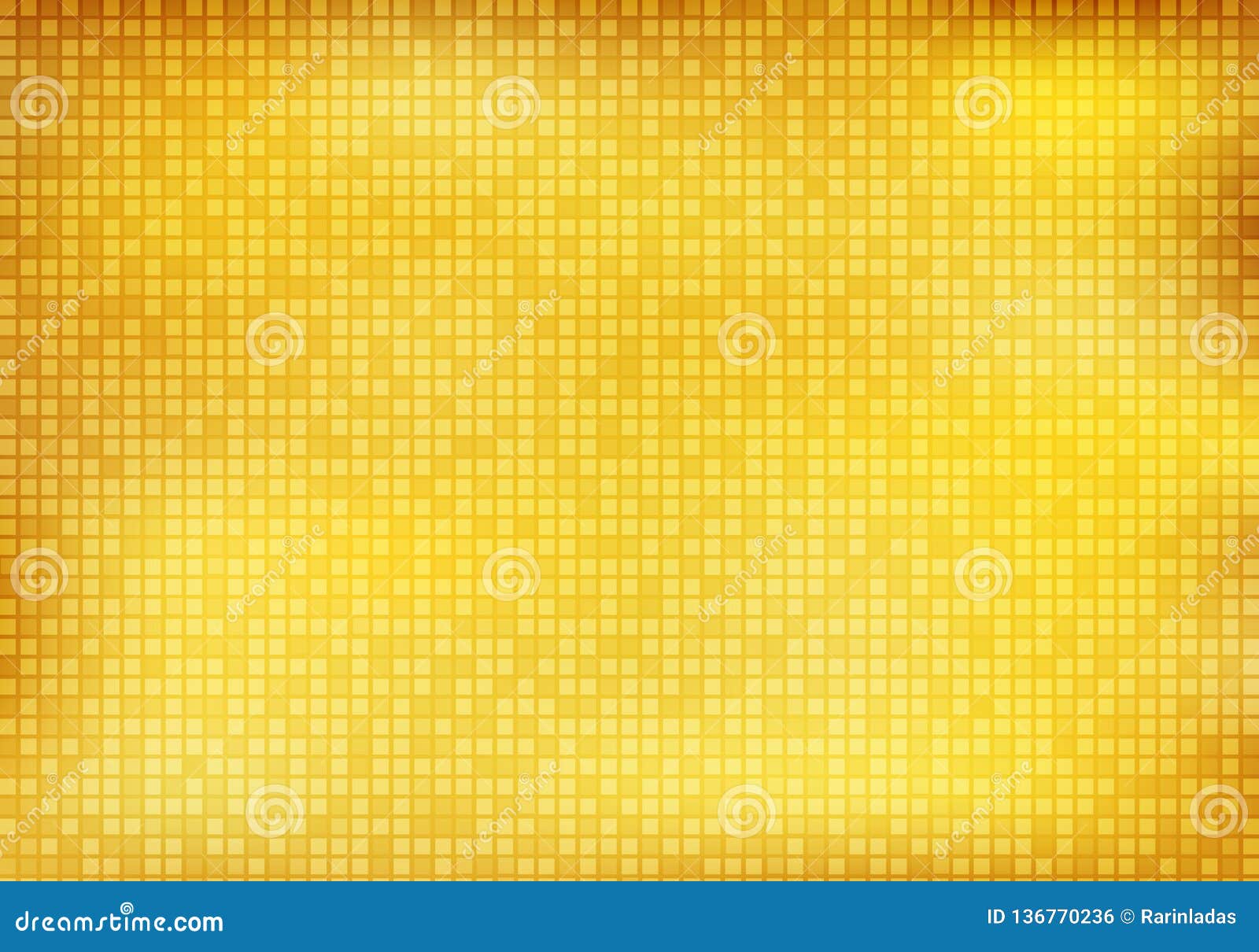 Abstract Shiny Golden Square Mosaic Pattern Background and Texture ...