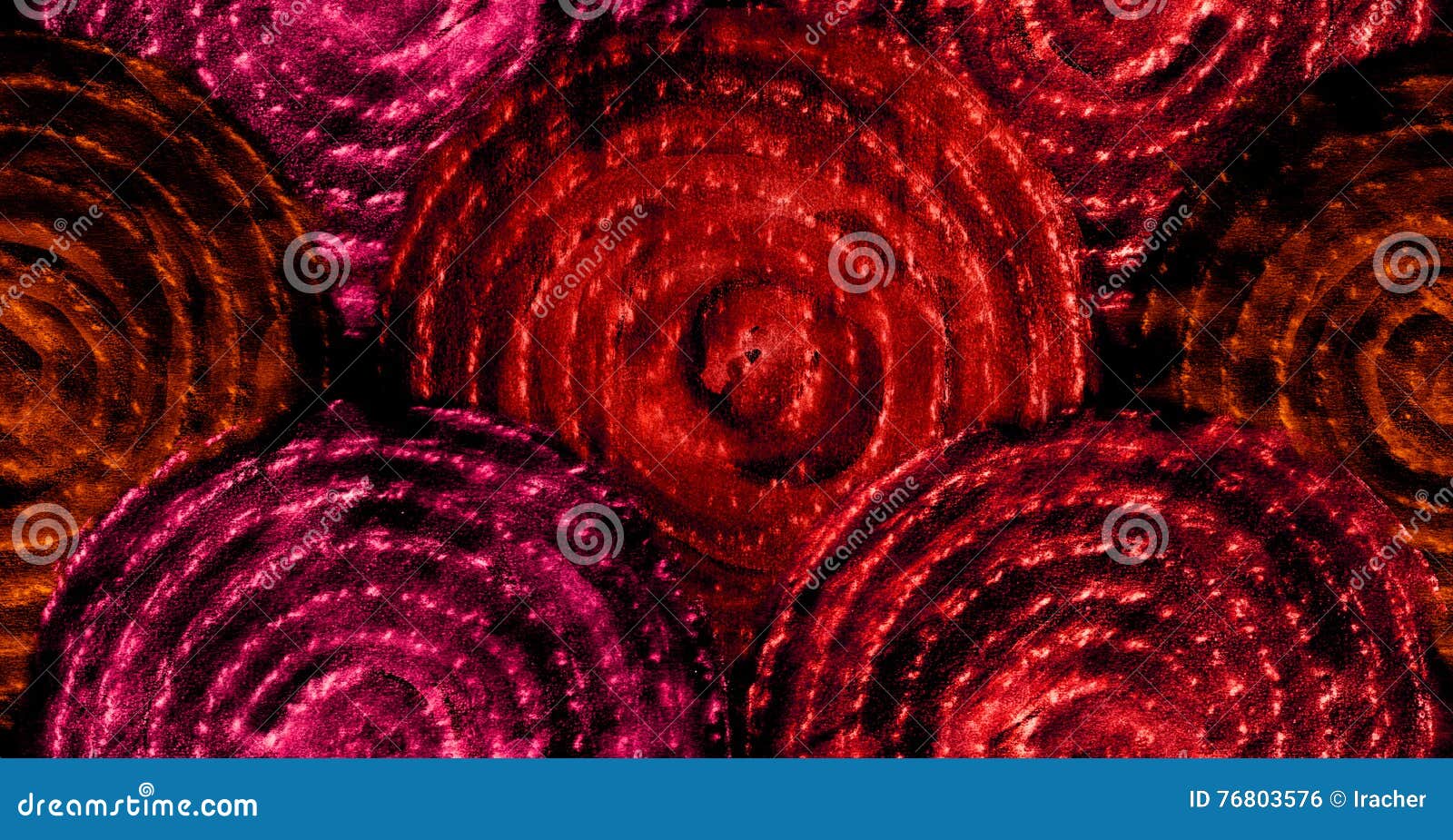 Abstract Shiny Red Scales. Hand Drawn Seamless Pattern Stock ...