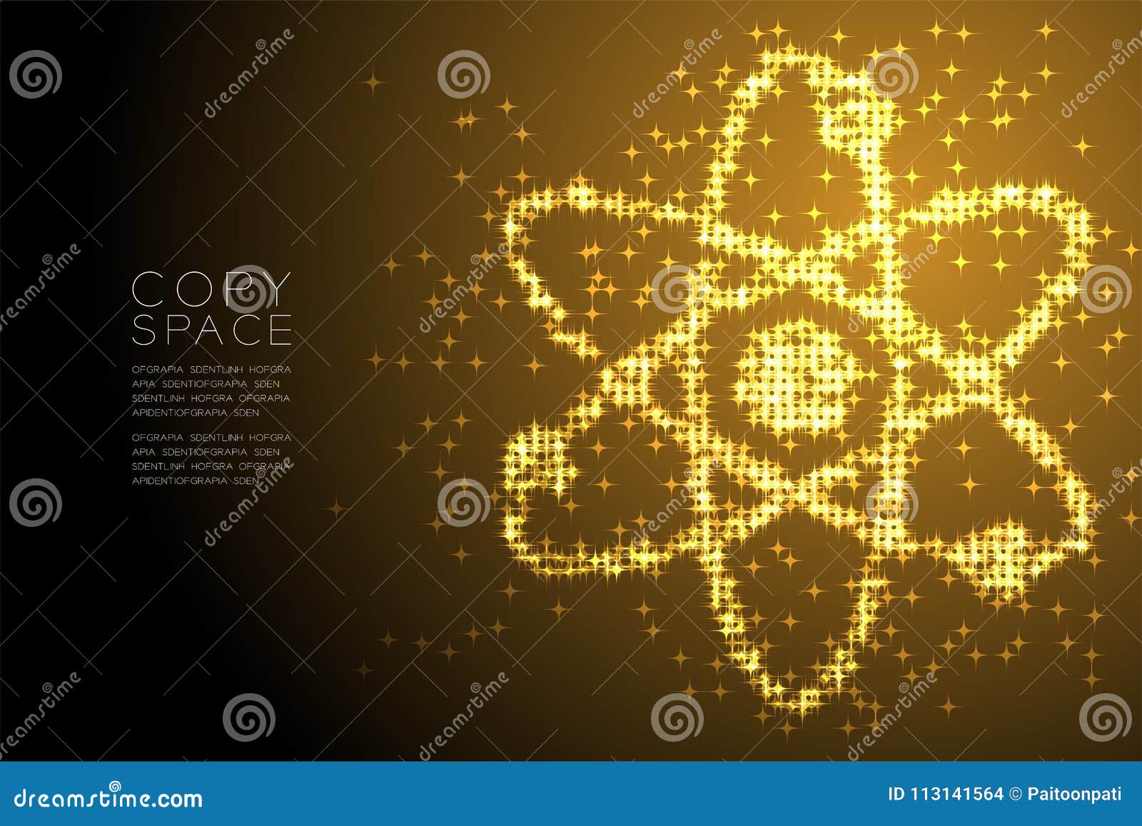 Abstract Shiny Star Pattern Atom Symbol Shape, Science Concept Design ...