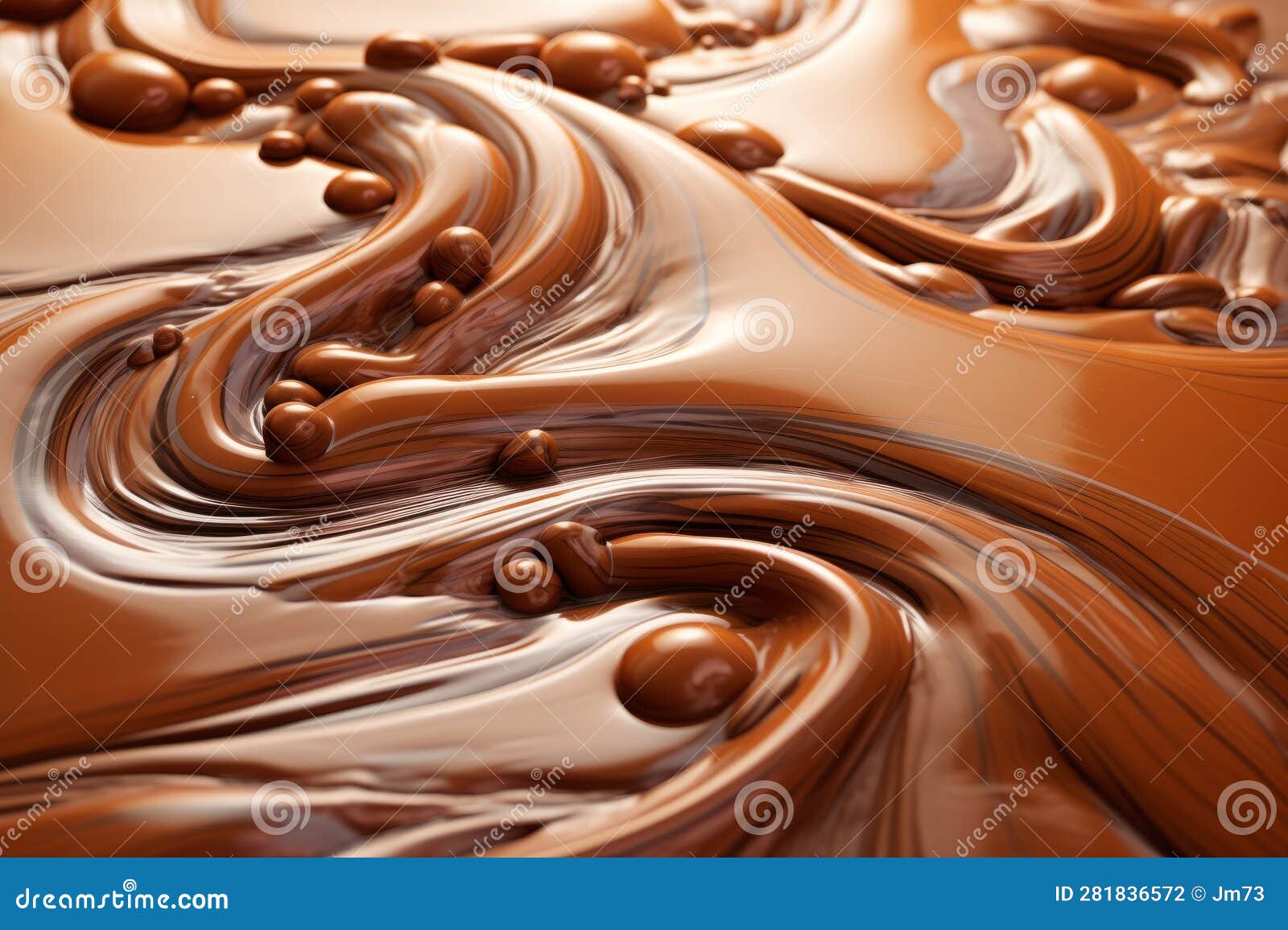 Abstract Shiny Wavy Chocolate Texture Background Stock Illustration ...