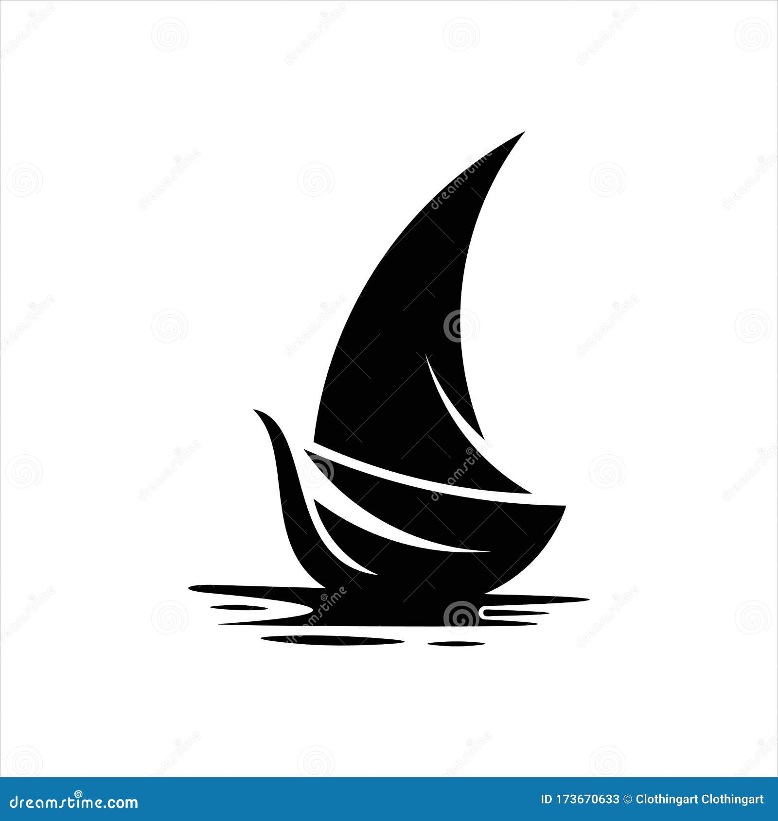 Abstract Ship Logo Design Concept Stock Vector - Illustration of ...
