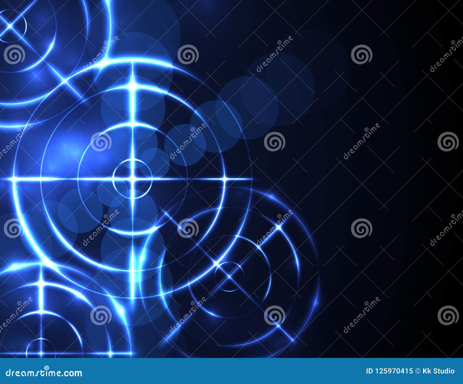 Abstract Shooting Range Target Digital Technology Concept Stock Vector ...