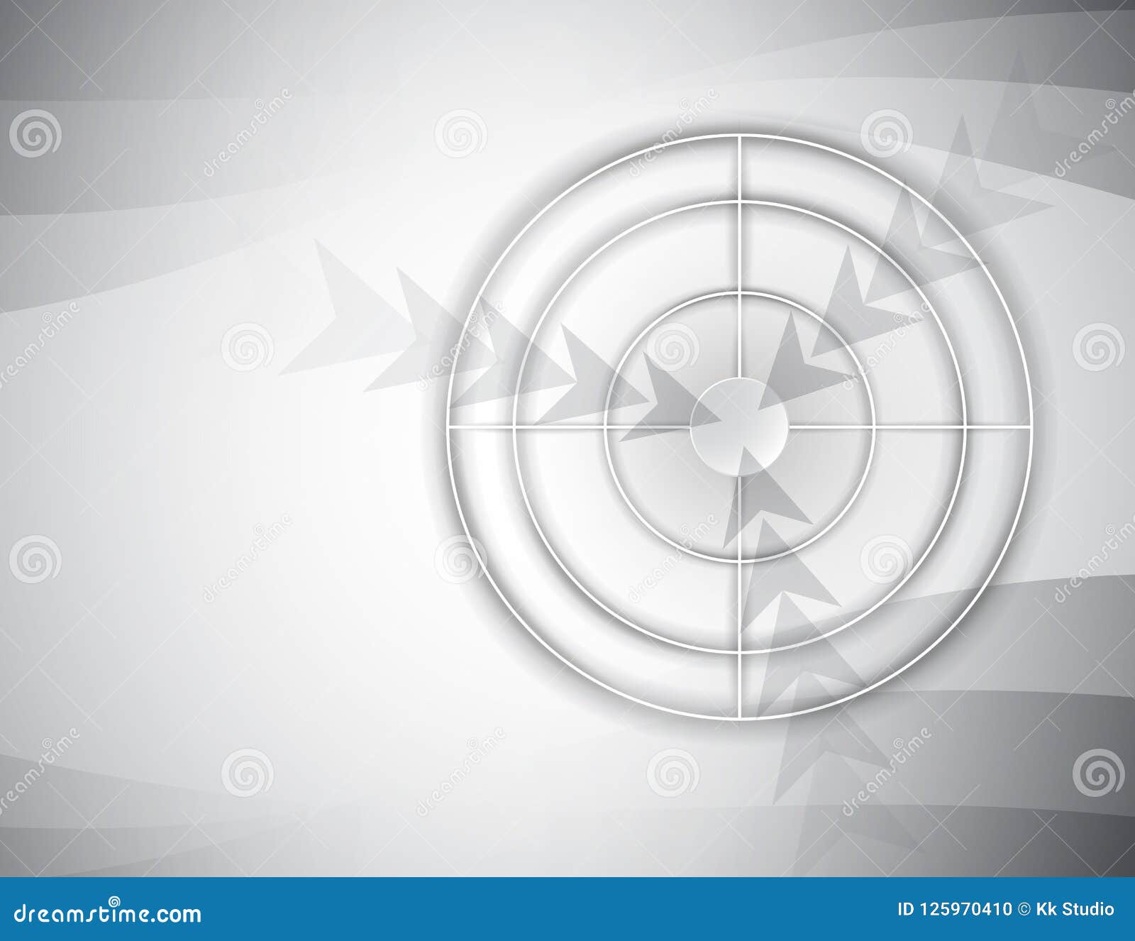 Abstract Shooting Range Target Digital Technology Concept Stock Vector ...