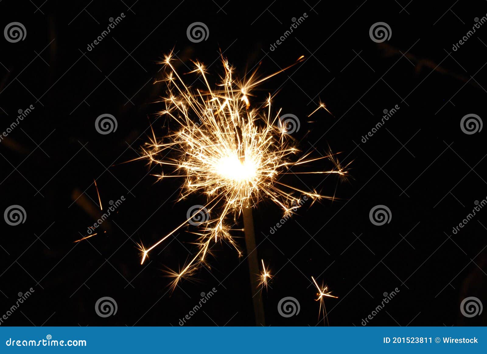 Abstract Shot of a Burning Firework Fuse Stock Image - Image of light ...