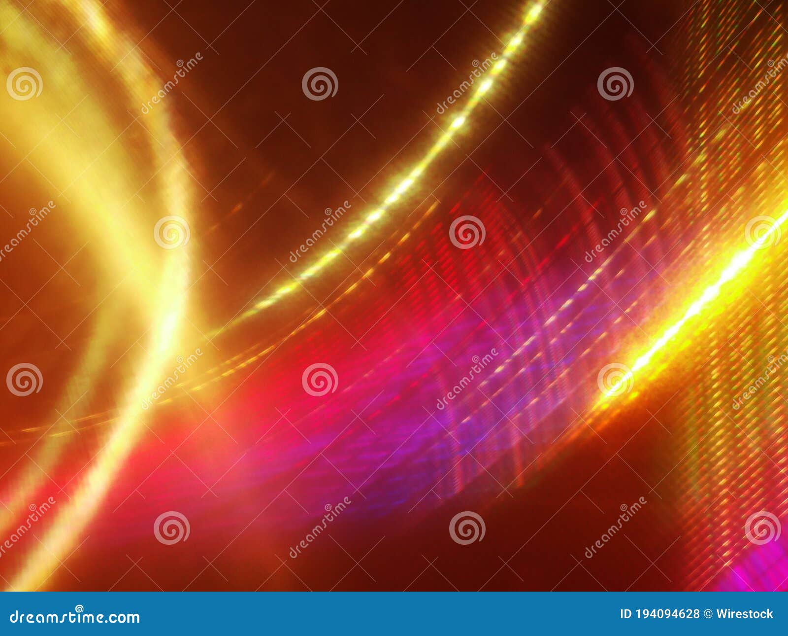 Abstract Shot of Colorful Lights on a Black Background with Cutting ...