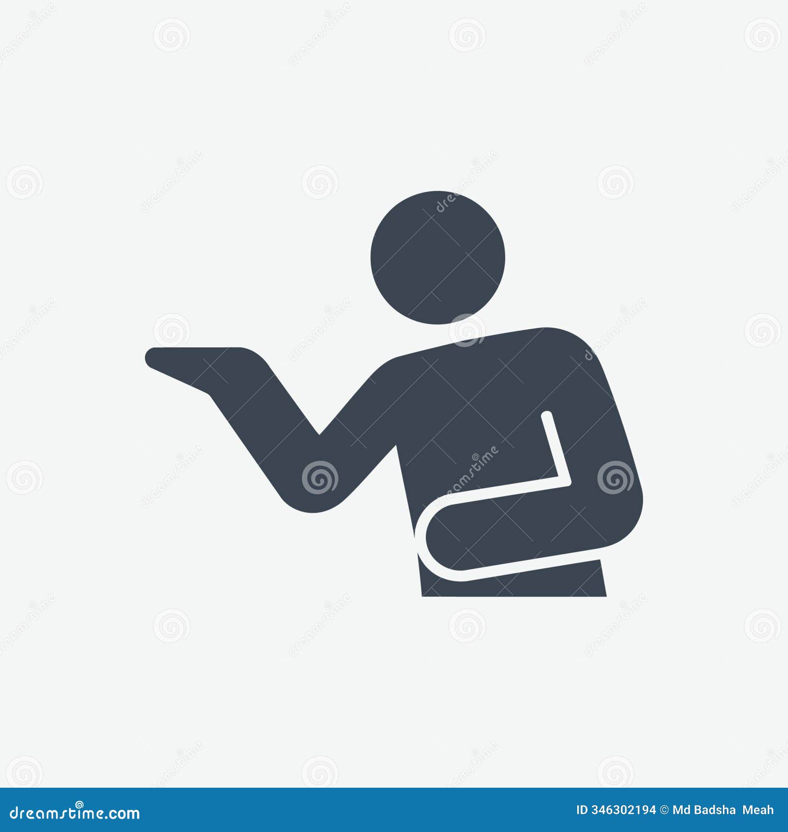 Shrug Silhouette, Illustrated And Isolated On A White Background Stock ...