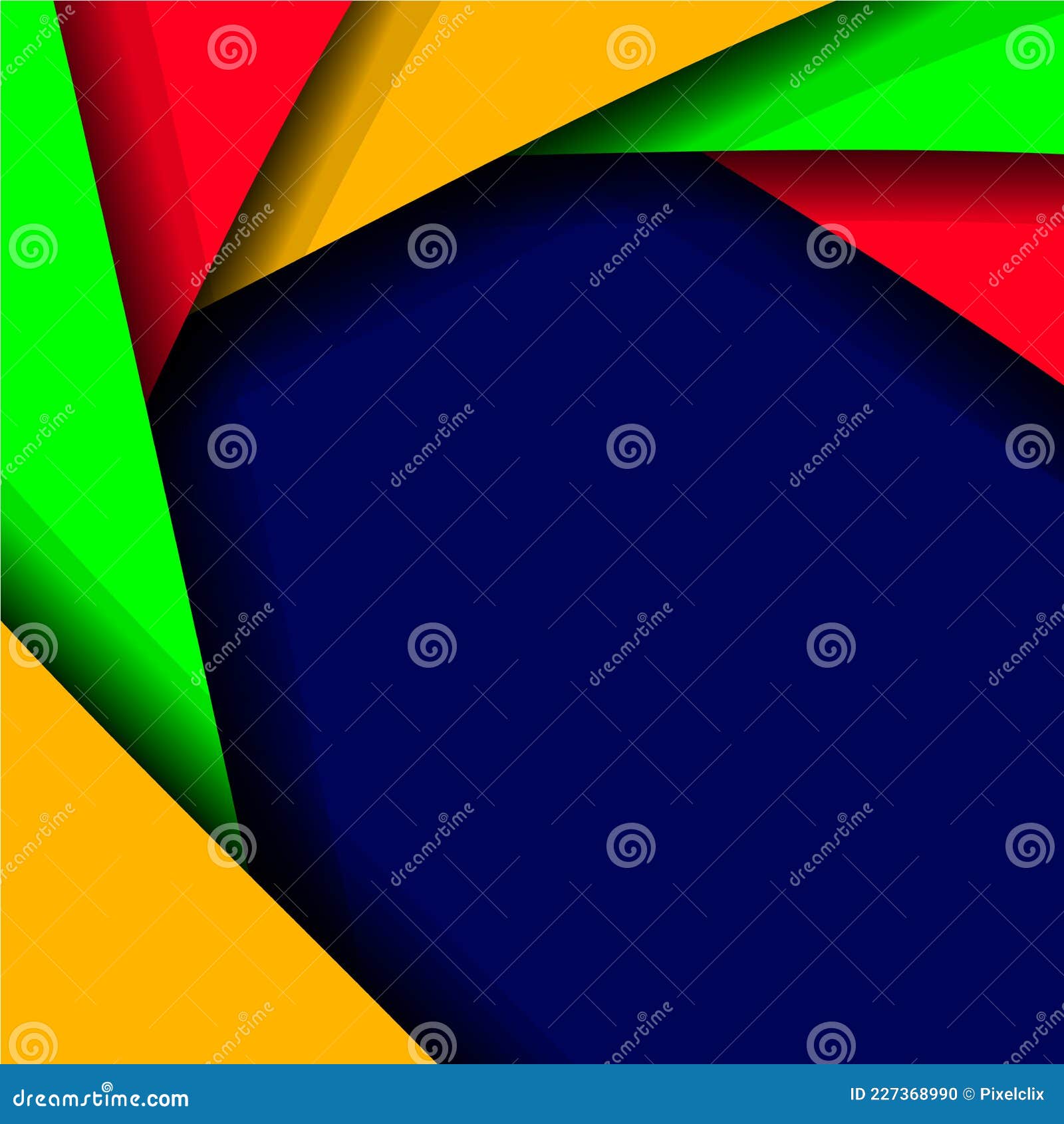 Abstract Shutter Looking Colorful Paper-cut Template Stock Vector ...