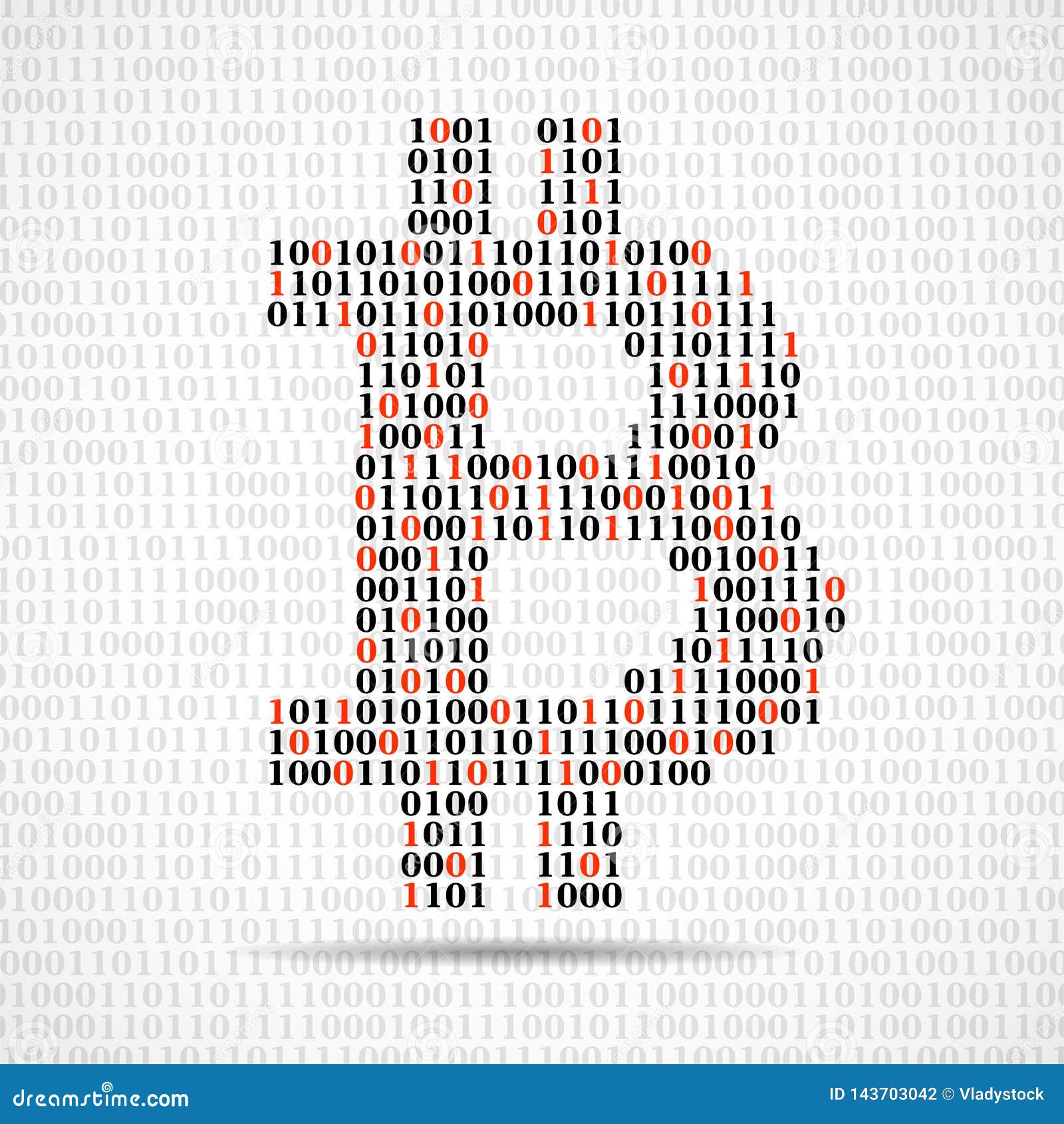 Abstract Sign Bitcoin of Binary Code Stock Illustration - Illustration ...