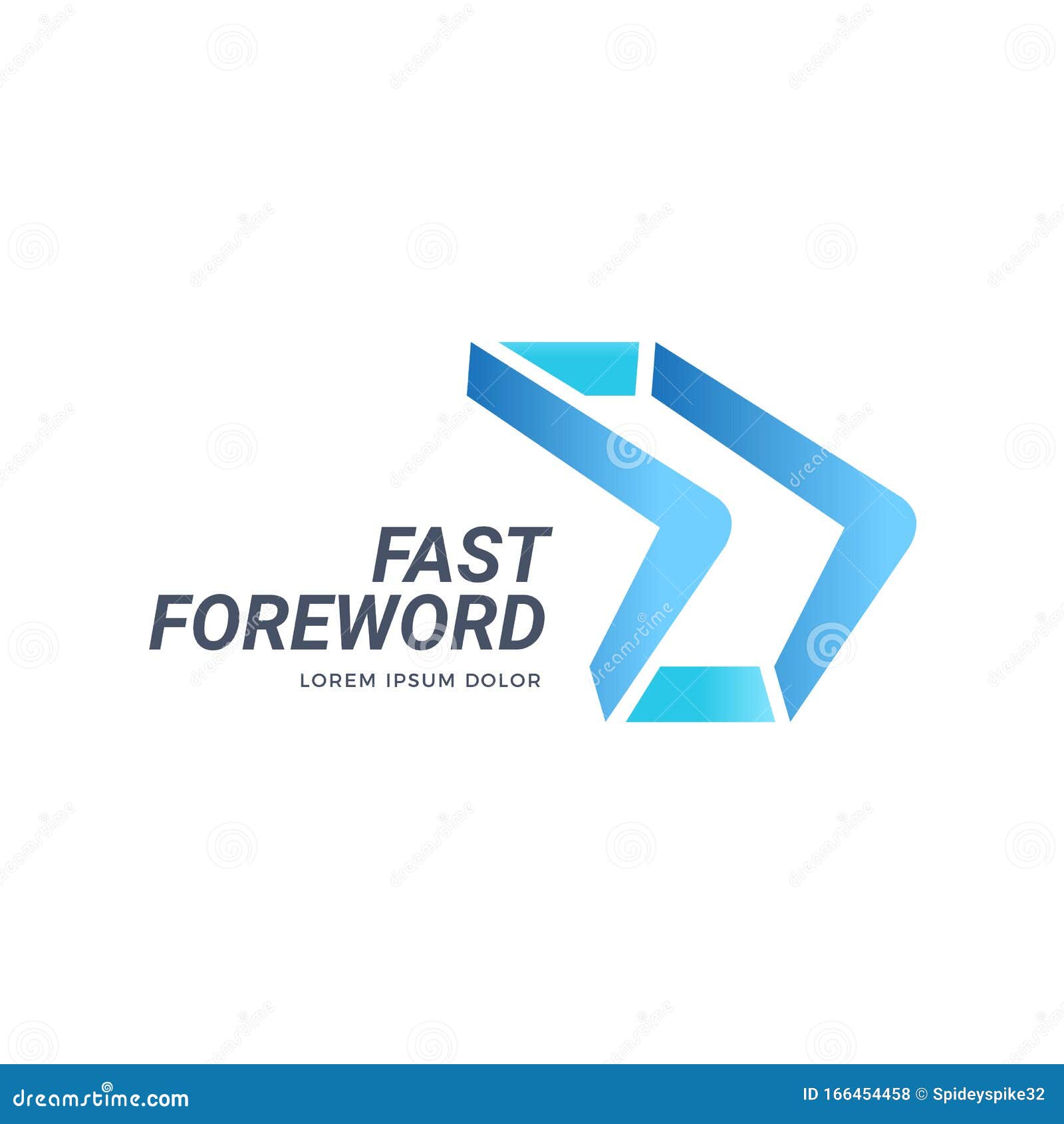 Abstract Sign of Blue Fast Forward Stock Vector - Illustration of fast ...