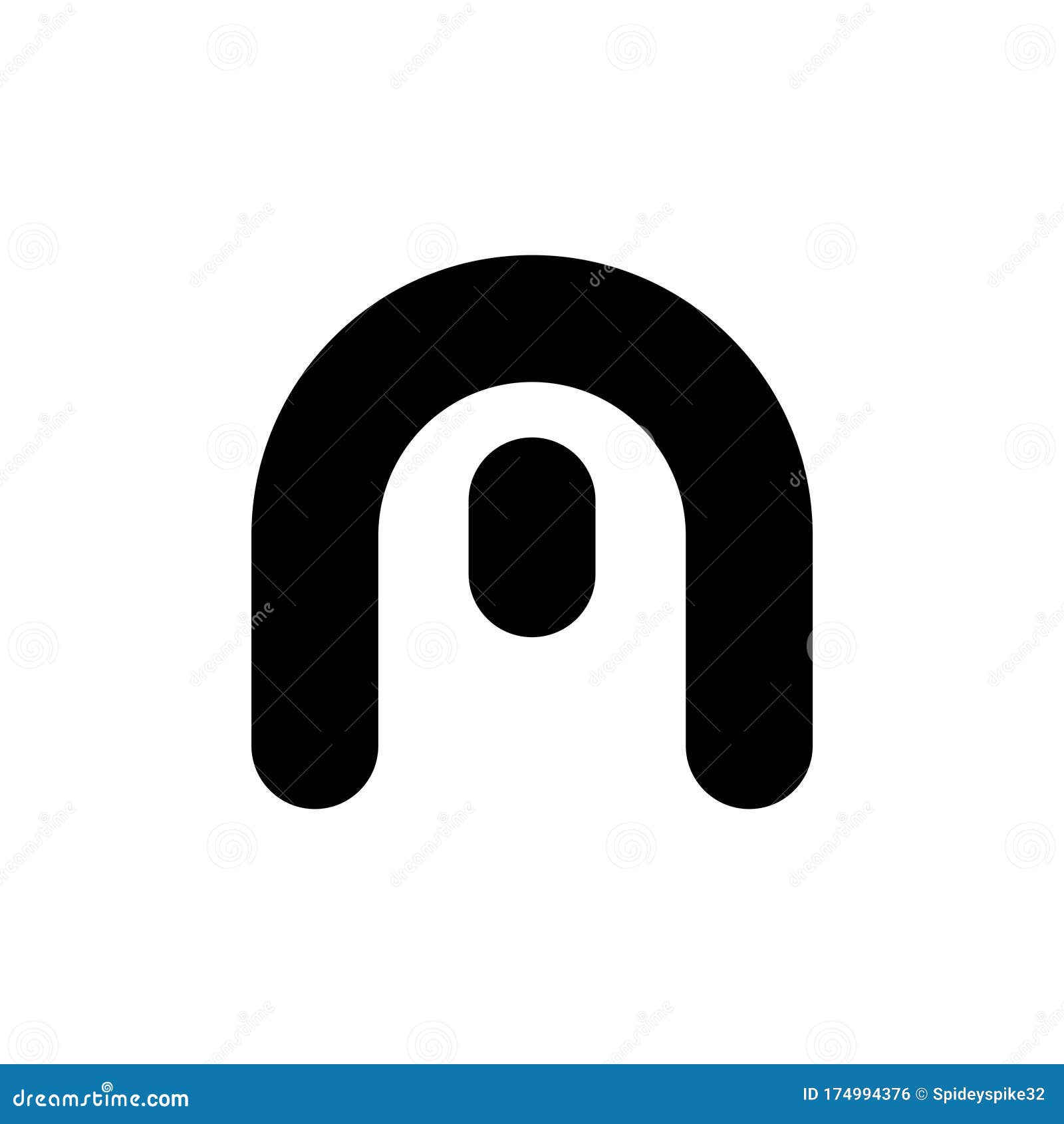 Abstract Sign of Mouse. Letter M Stock Vector - Illustration of design ...