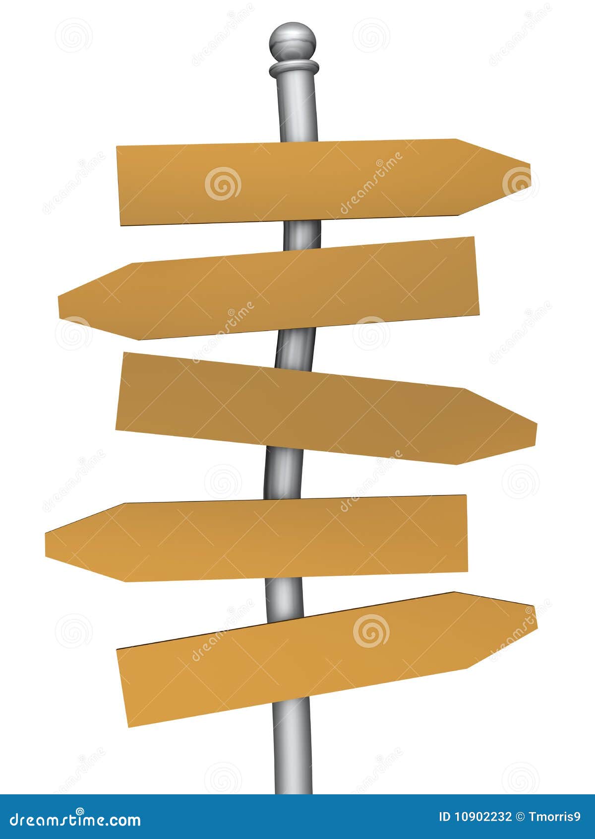 Abstract Sign Post stock illustration. Illustration of blank - 10902232
